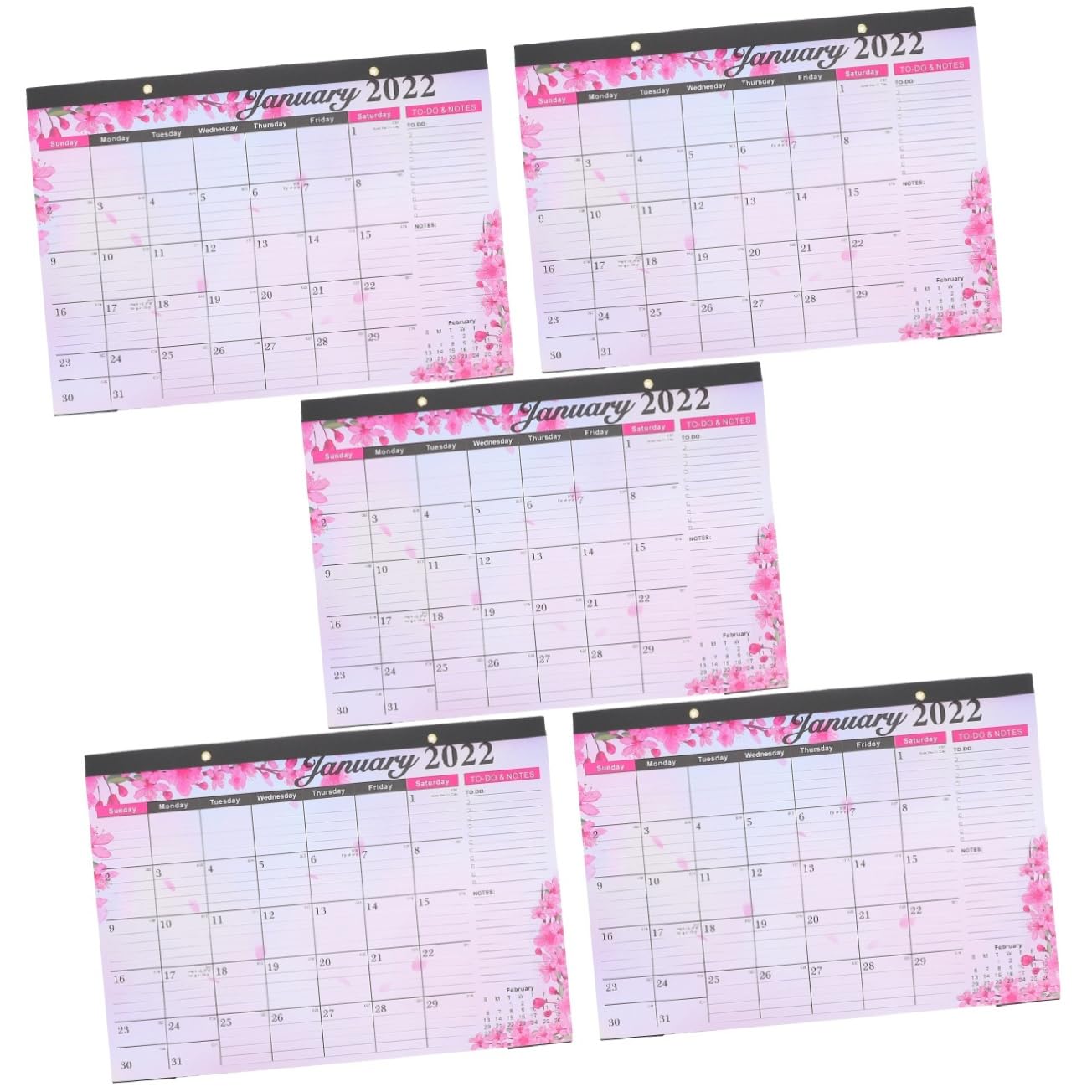 2022 12 Month Calendar