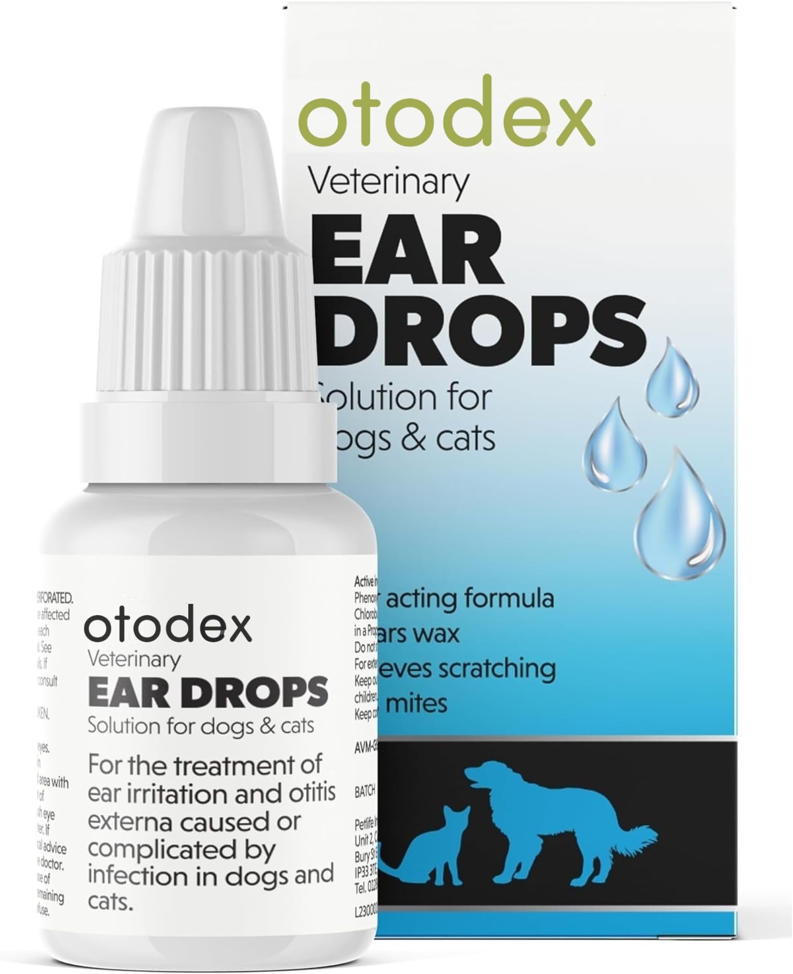2X (OTODEX) Veterinary Ear Drops 14ml : Amazon.co.uk: Pet Supplies