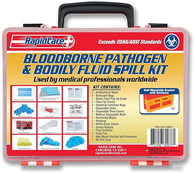 Amazon.com: First Aid Premium Bloodborne Pathogen & Bodily Fluid Spill ...
