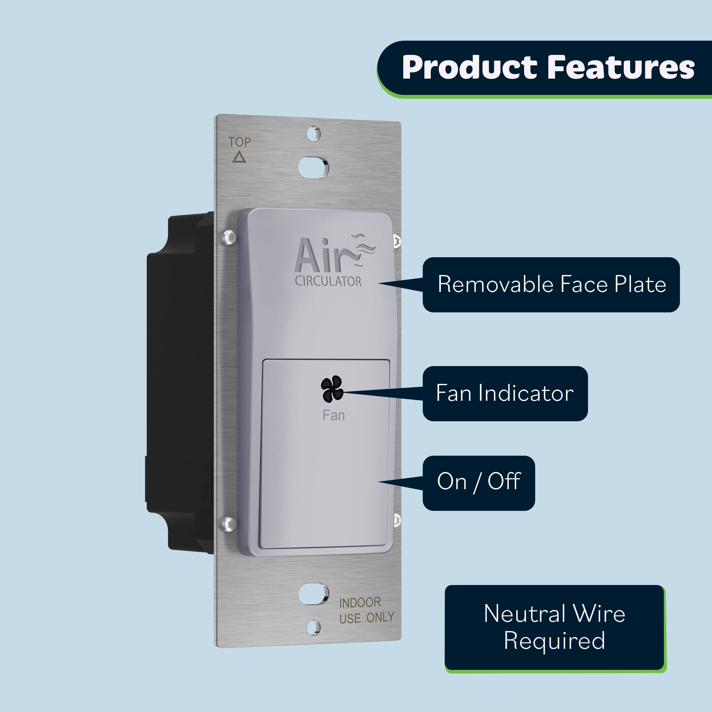 Snapklik.com : Air Circulator Timer Switch, Neutral Wire Required ...