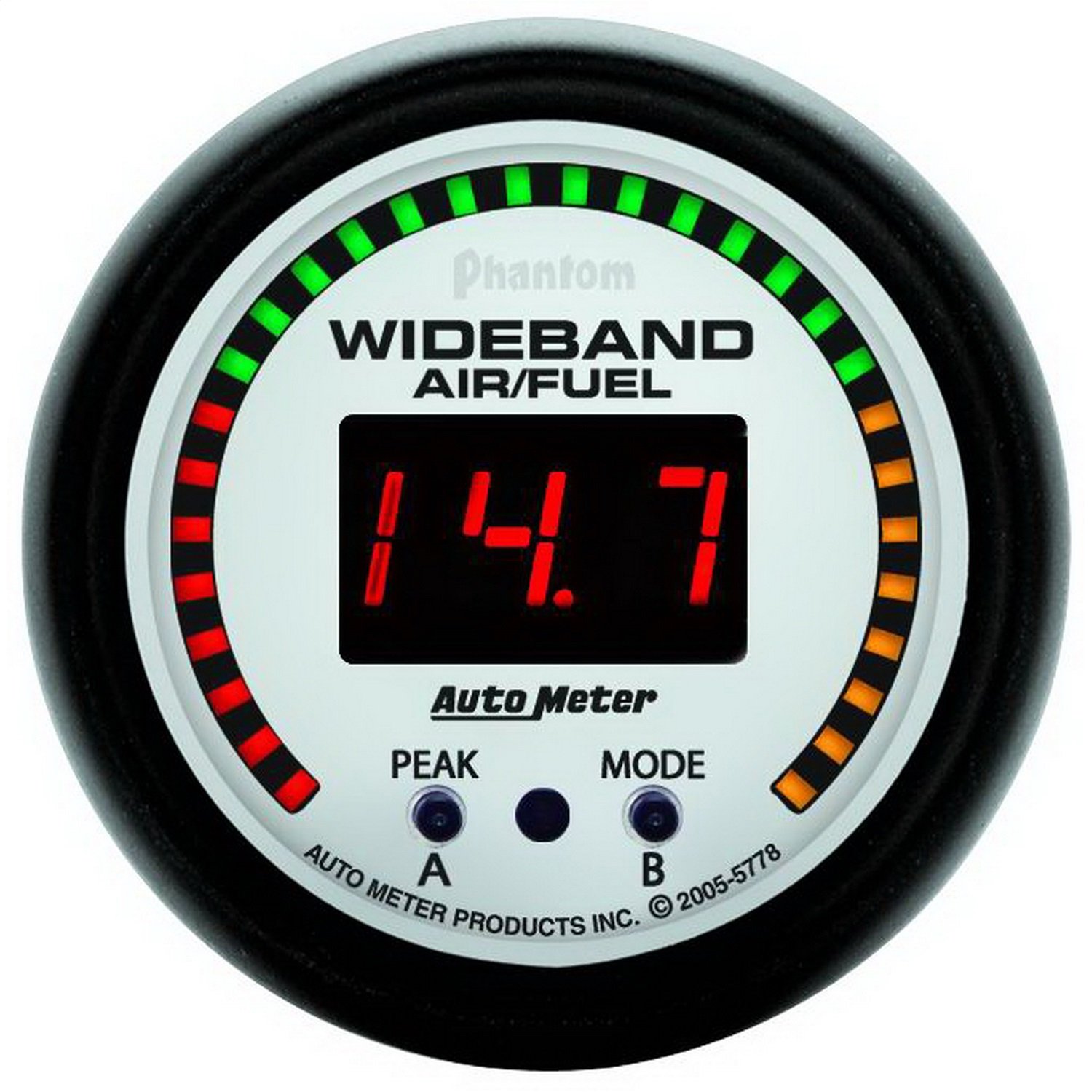 Amazon.com: Auto Meter 5778 Phantom 2-1/16" Wideband Air/Fuel Ratio ...