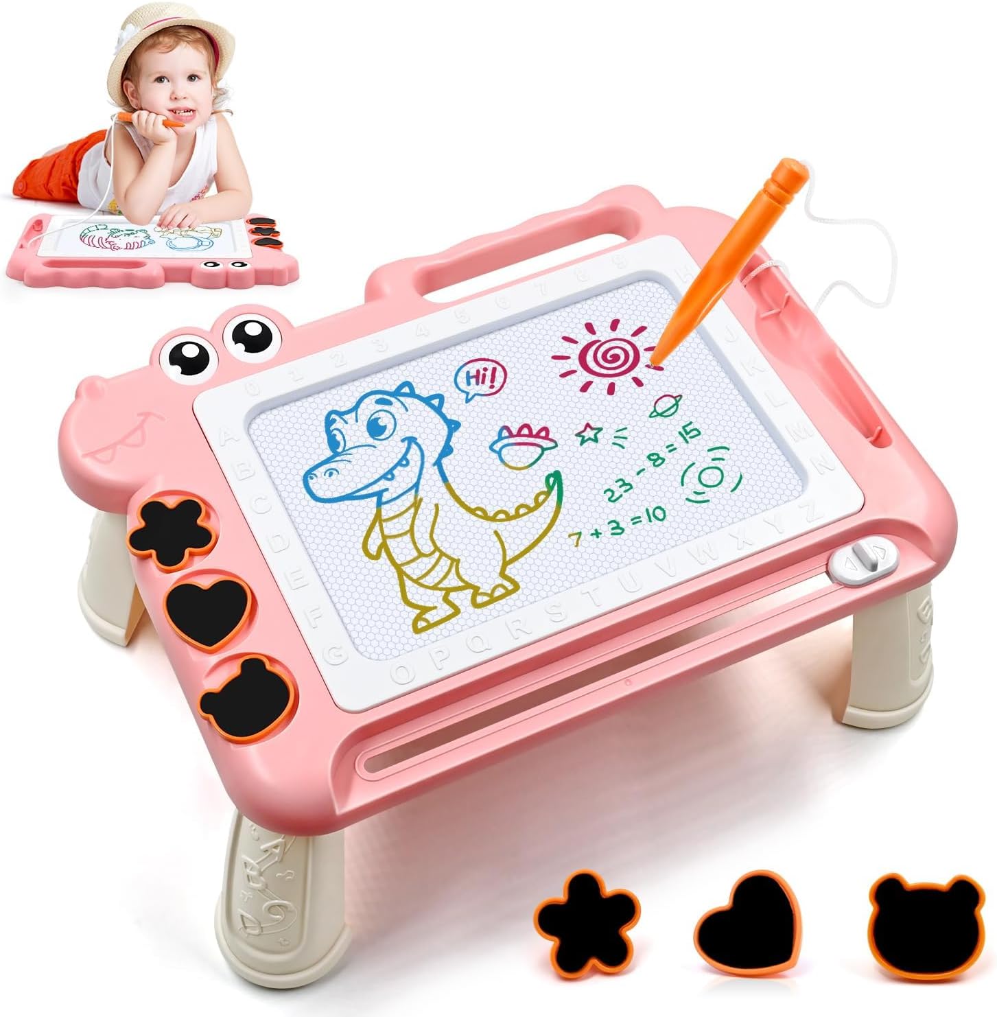 Amazon.com: AiTuiTui Magnetic Drawing Board Toddler Toys with Legs for ...