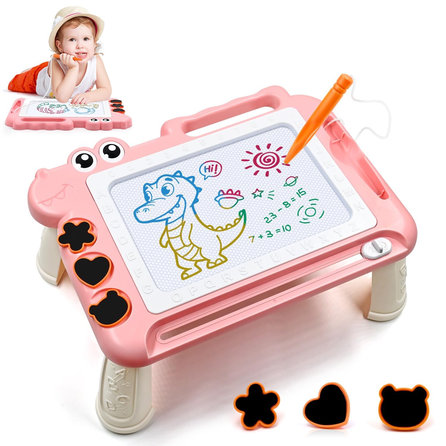 Amazon.com: AiTuiTui Magnetic Drawing Board Toddler Toys with Legs for ...