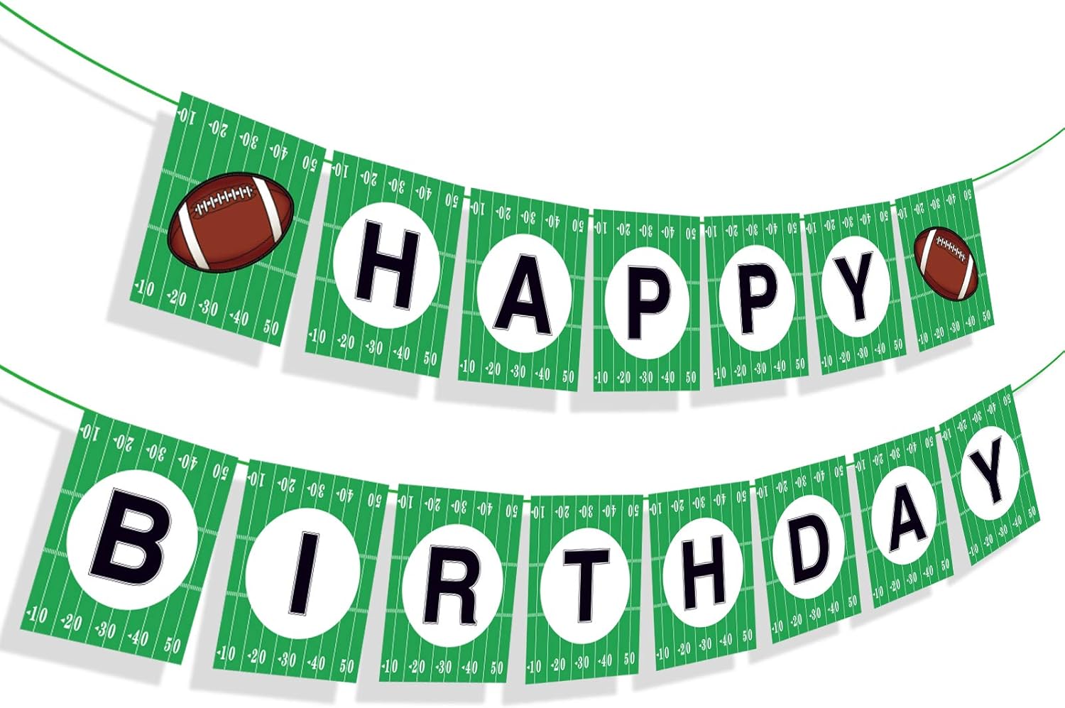 Amazon.com: American Football Birthday Banner, Sports Banner ...