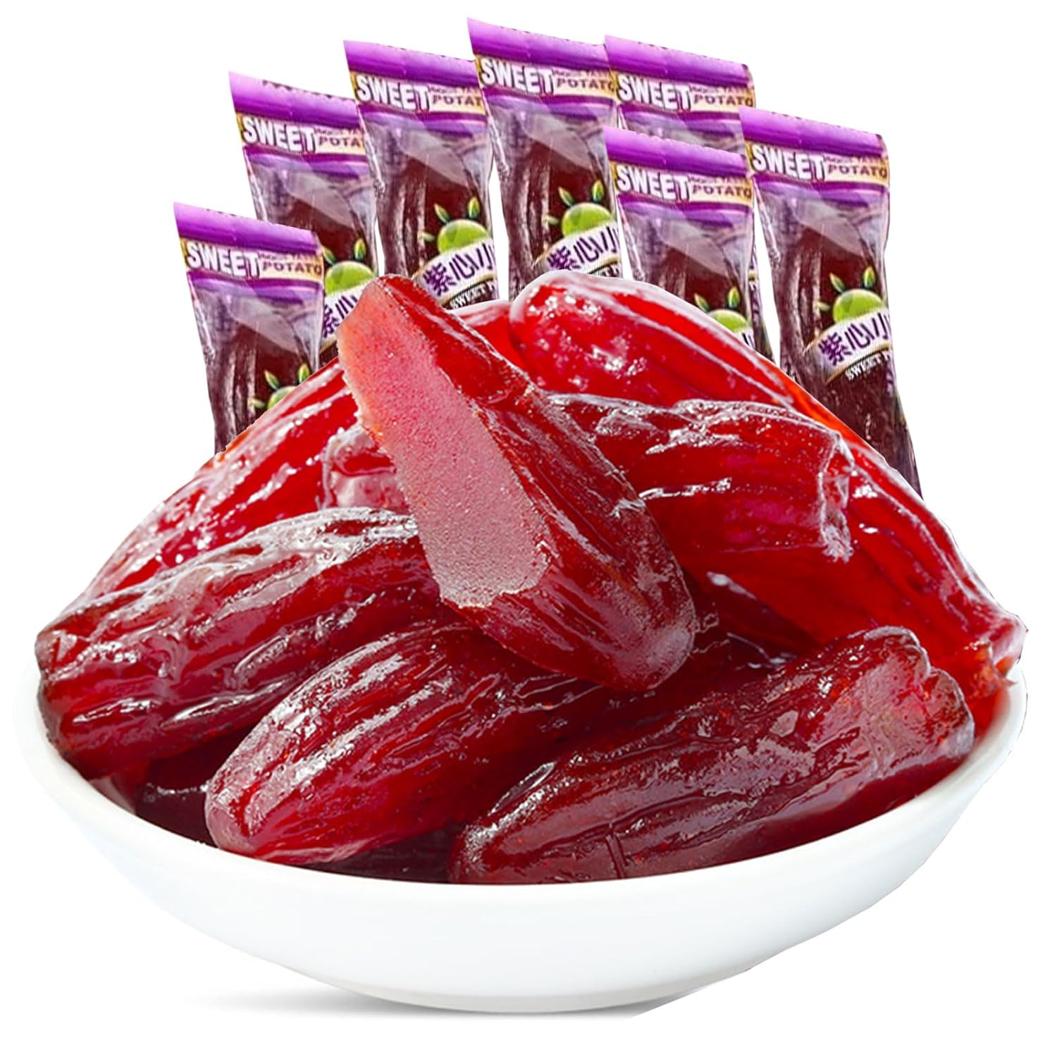 Amazon.com: purple sweet potatoes17.63oz/500g，potato sticks Asian ...