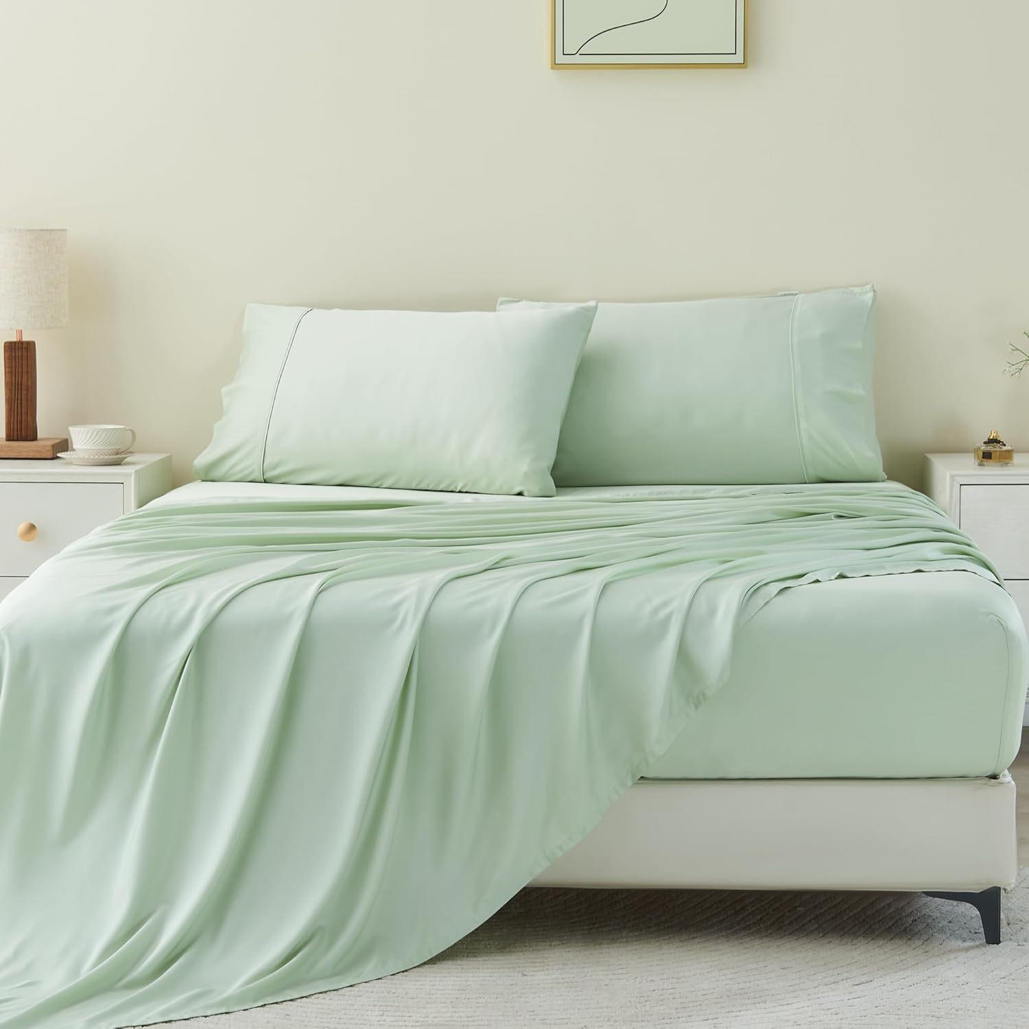 Amazon.com: King Size Sheets Set by Gokotta, 100% Rayon Derived from ...