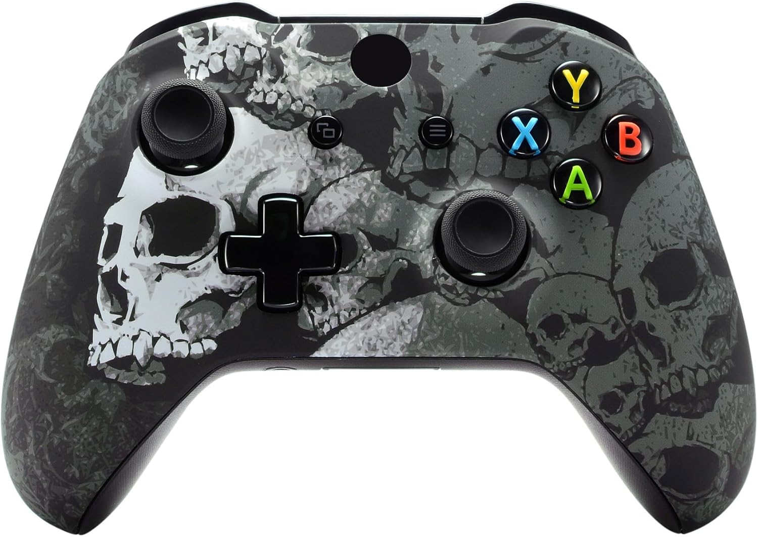 Amazon.com: eXtremeRate Lonely Skull Patterned Front Housing Shell for ...