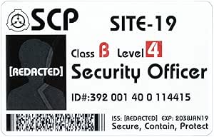 Amazon.co.jp: SCP Foundation Personnel ID IC Card Sticker Set : Toys ...