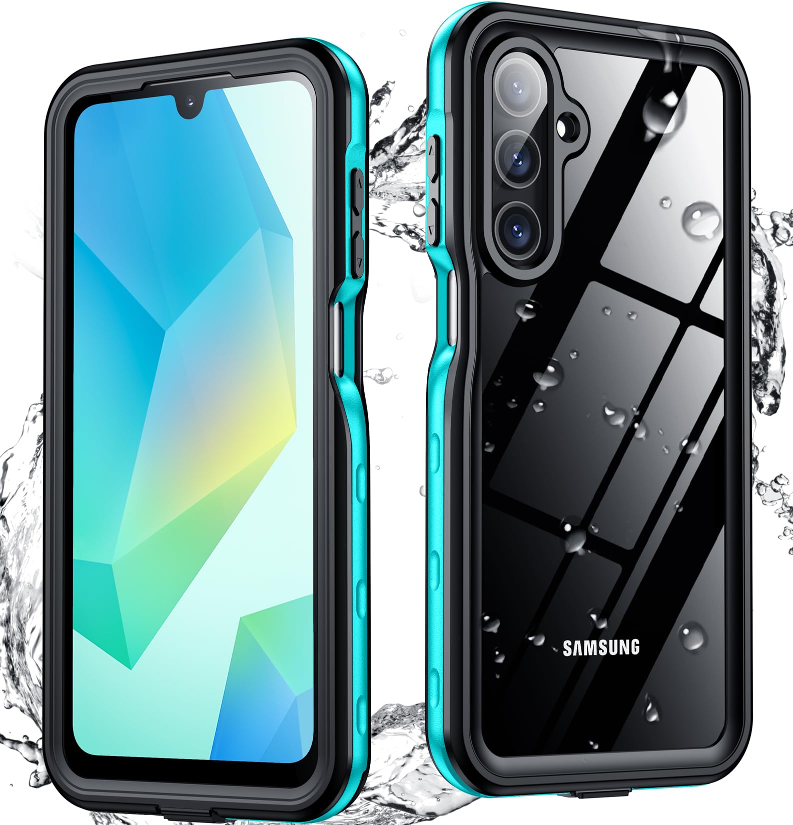Amazon.com: SPIDERCASE for Samsung Galaxy A16 5G Case Waterproof,Built-in Screen & Camera Lens ...