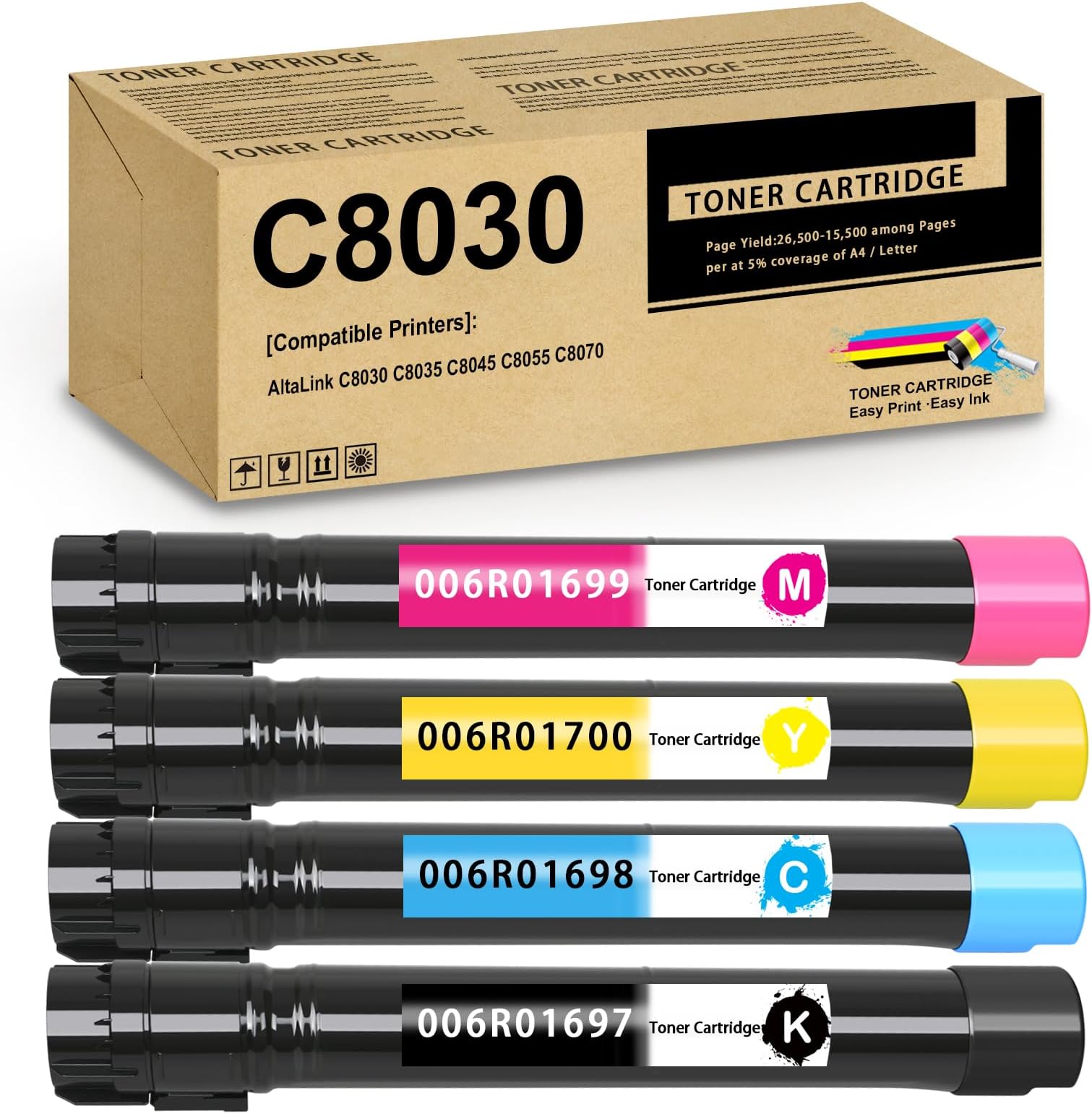 Amazon.com: Genuine Xerox AltaLink C8030/C8035/C8045/C8055/C8070 Black ...