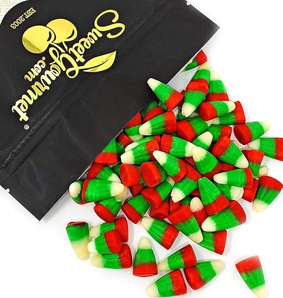 Amazon.com : SweetGourmet Holiday Candy Corn Red, White & Green ...