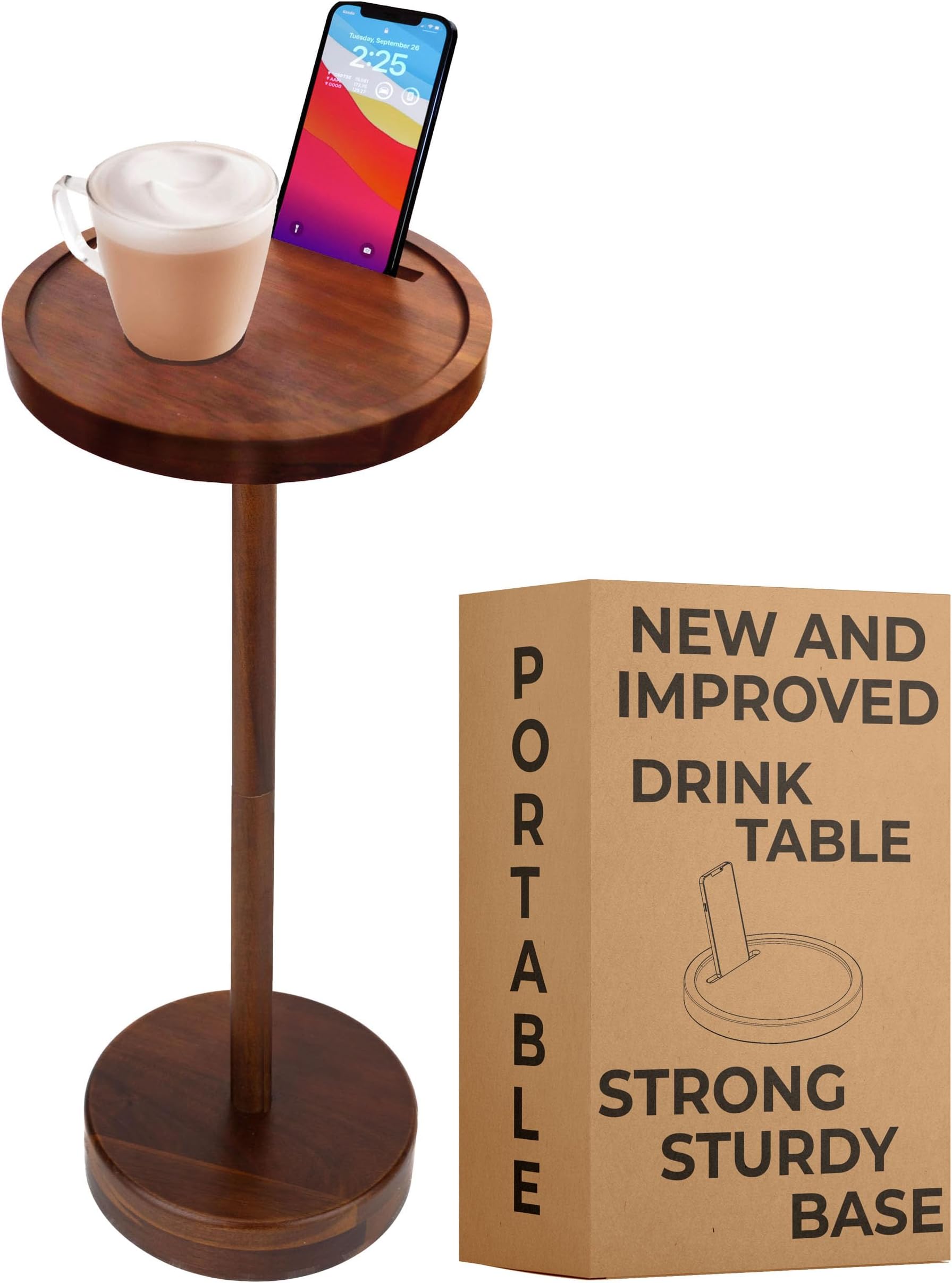 Amazon.com: SIMPLE SPARKLE Sturdy Drink Table Pedestal with Phone Mount ...