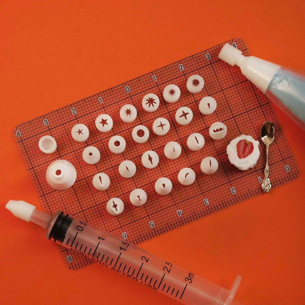 Amazon.com: Mini Piping Tip, Toy Cake Piping Tip, Clay Whipped Cream ...