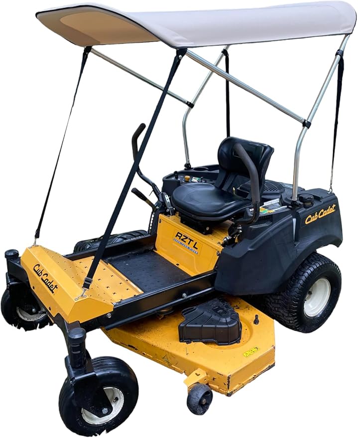 Amazon.com : Narrow Track Sun Shade Canopy for Smaller Zero Turn Lawn ...