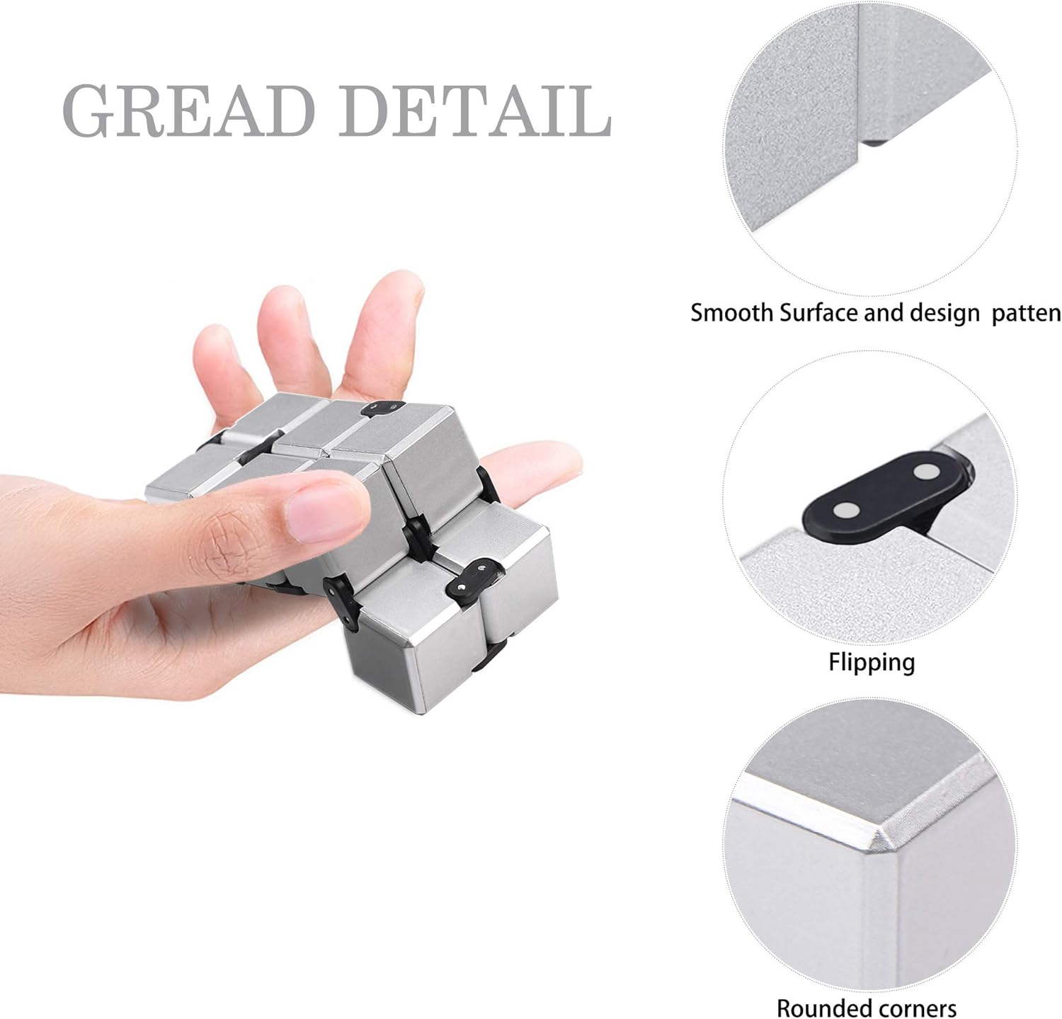 Funxim Infinity Cube Fidget Cube Toy suitable for Adults & Kids, New ...