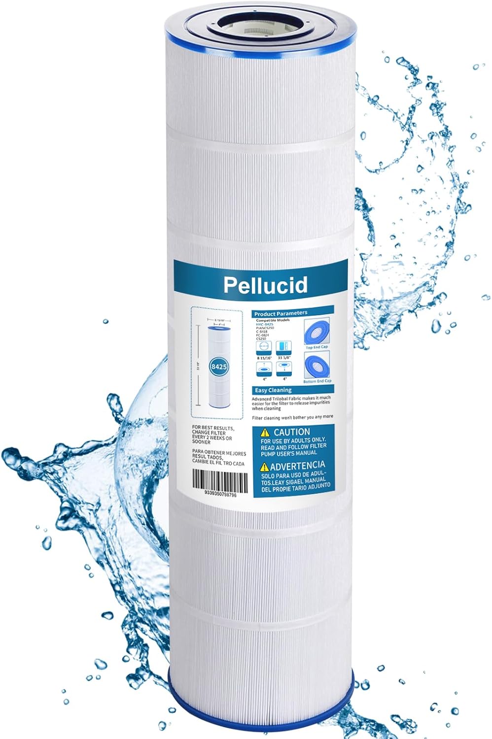 Amazon.com : PELLUCID Pool Filter Compatible with Jandy CS250, Unicel C ...