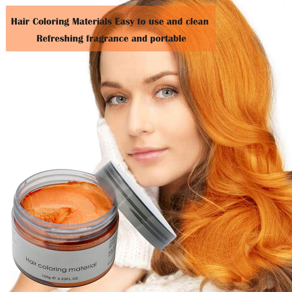 Natural Hair Wax Color Styling Cream Mud, Adofect Natural Hairstyle Dye ...