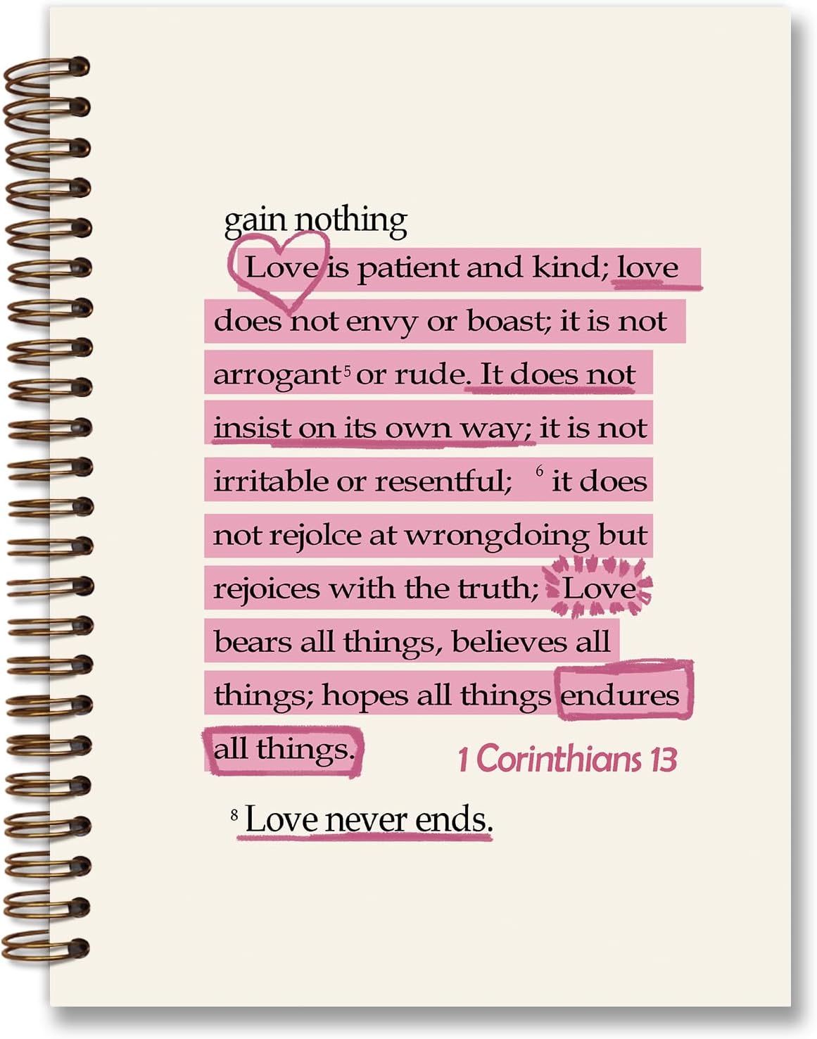 Amazon.com : KDHTY Bible Notebook,Bible Notebooks for Note Taking,Bible ...