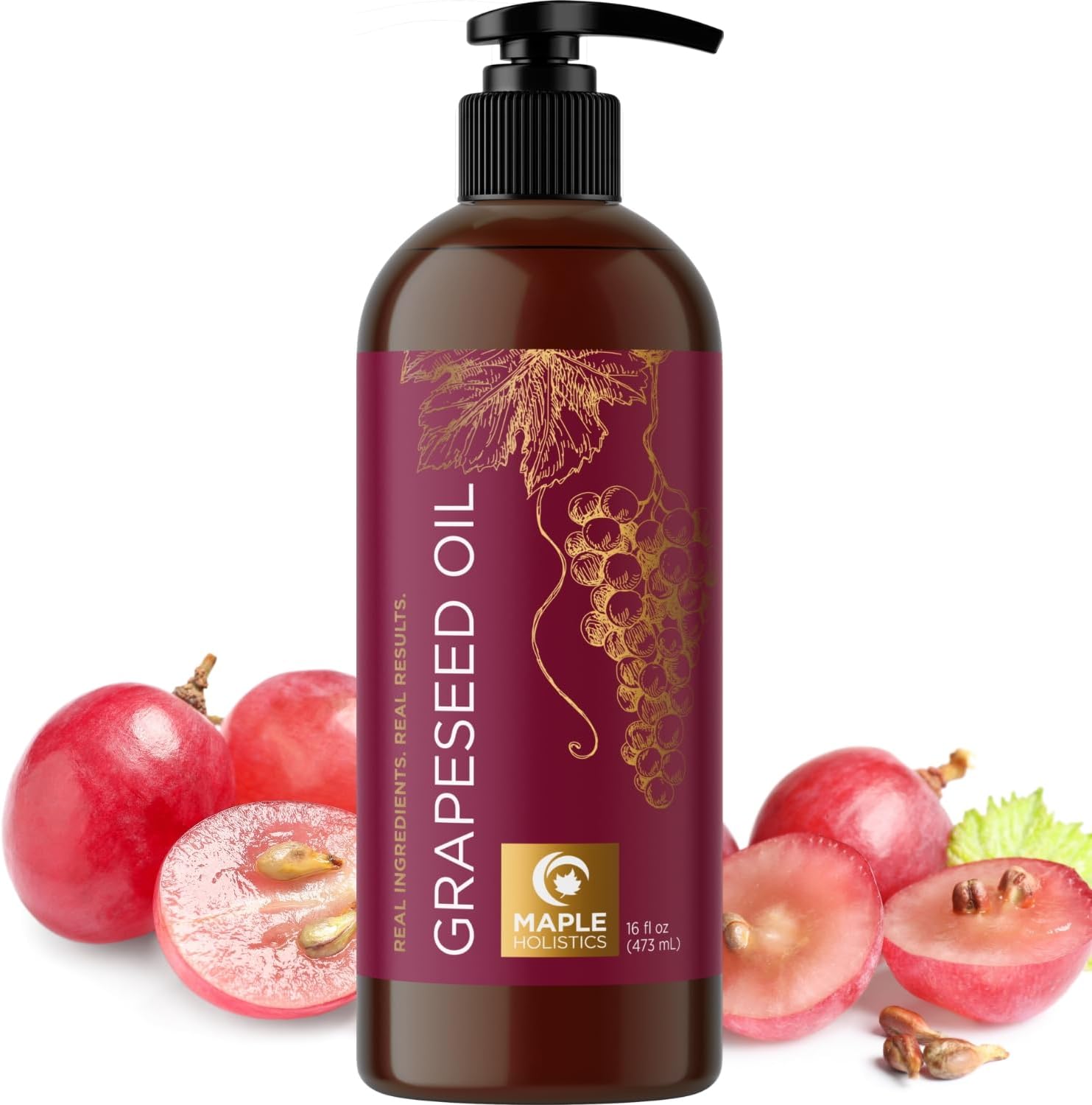 Amazon.com: GRAPE SEED Oil. 100% Pure / Natural / Undiluted Cold ...