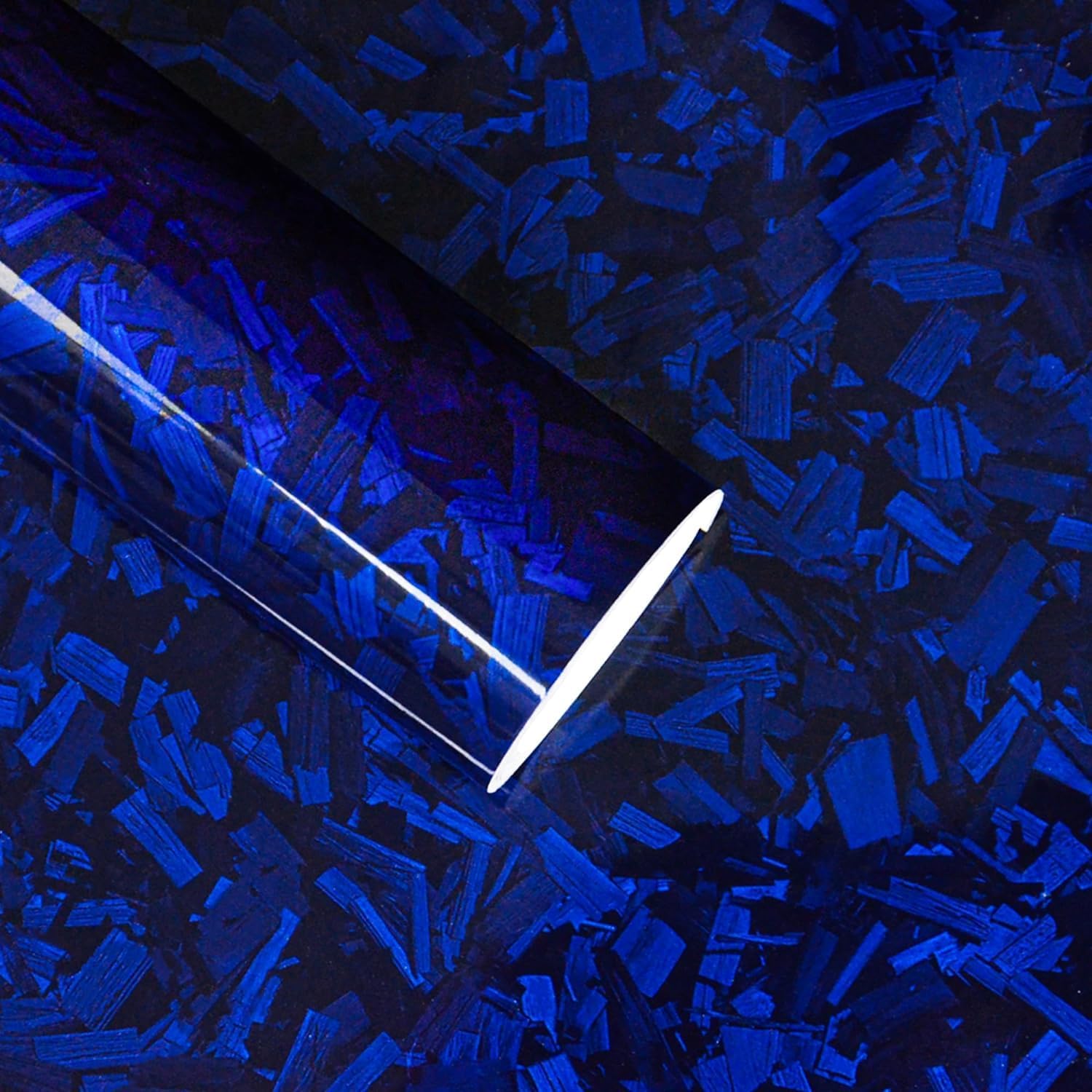 Lypumso Blue Forged Carbon Fiber Vinyl Wraps, Car Wraps Vinyl Rolls for ...