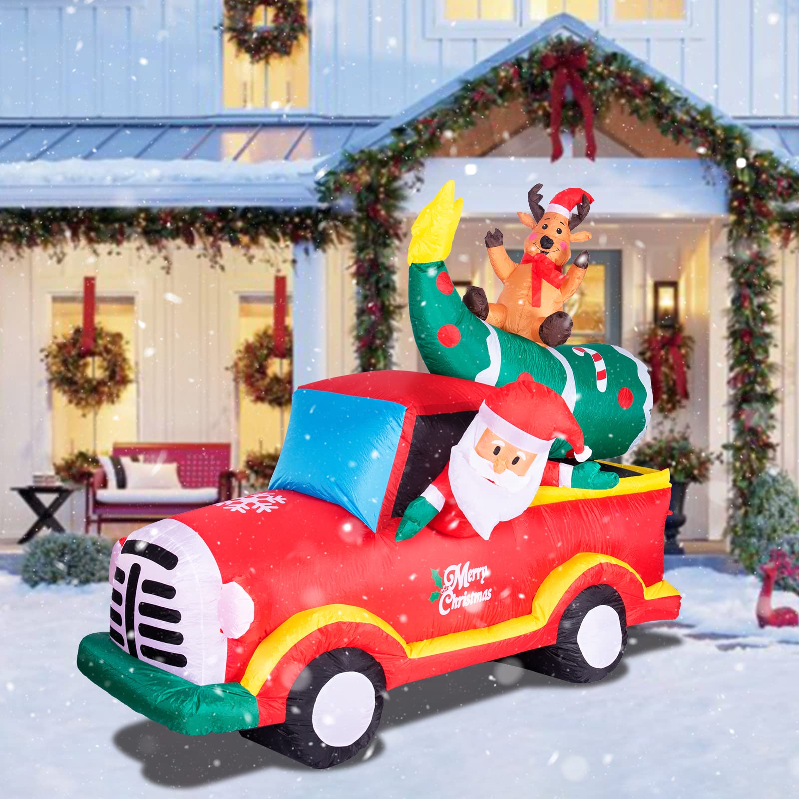 Snapklik.com : MUMTOP 7 Ft Long Christmas Inflatables Outdoor ...
