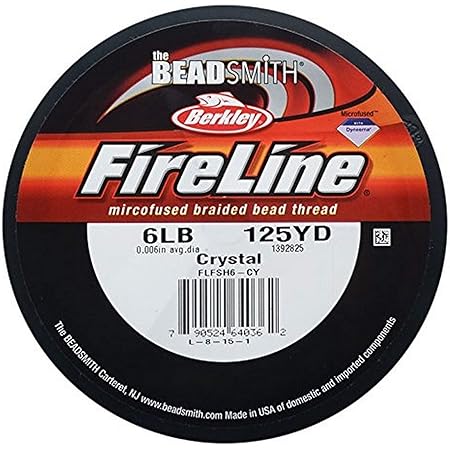 Fireline XCR-1278 Crystal Braided Beading Thread, .006 Inch/50 yd ...