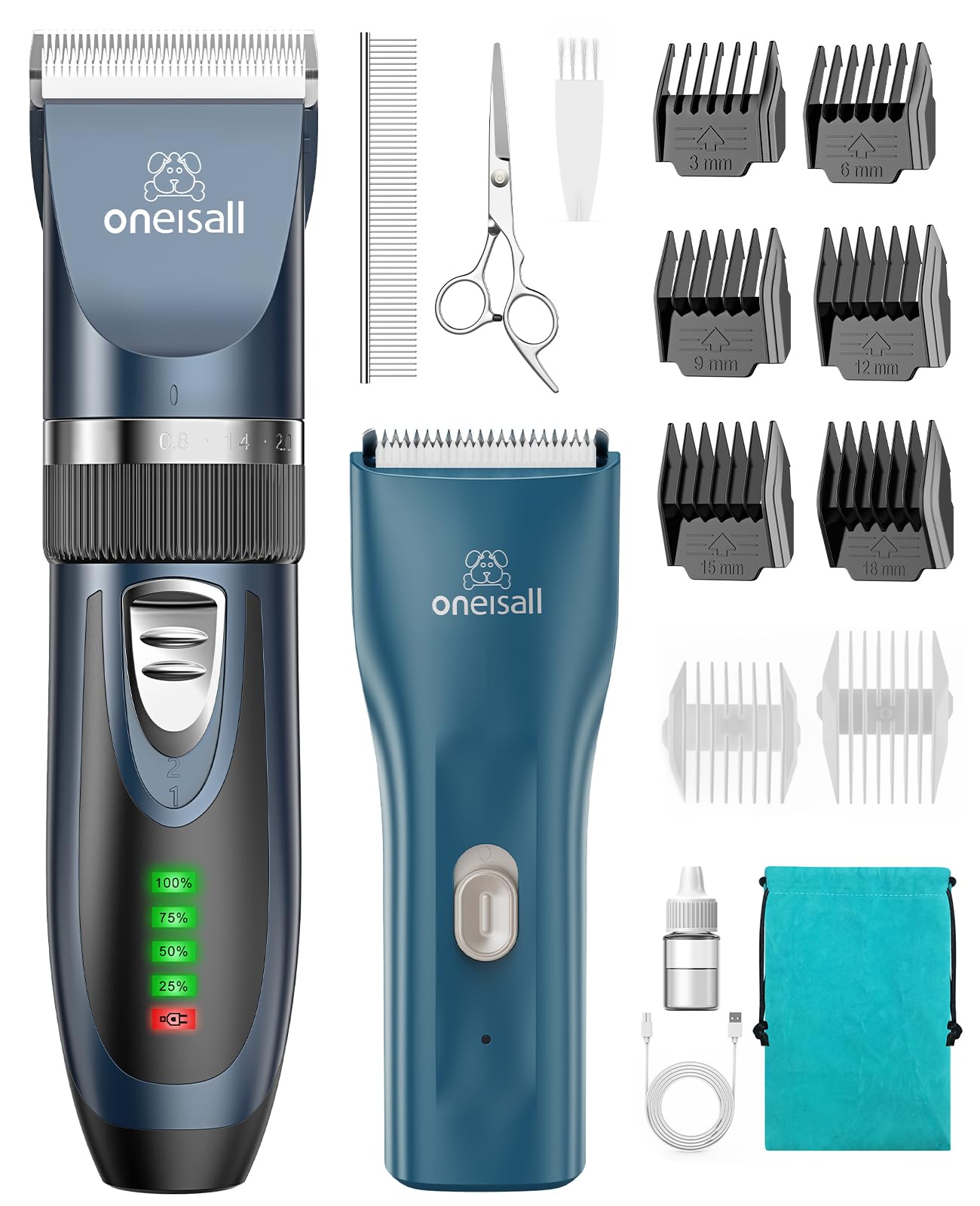 Amazon.com: oneisall Cat Clippers for Matted Hair, Quiet Cat Shaver for ...