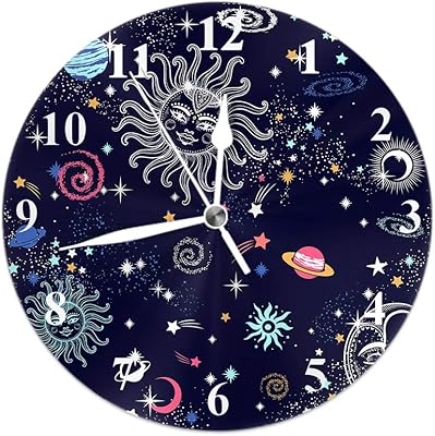 Amazon.com: Rhythm Clocks "Peaceful Cosmos II" Magic Motion Clock ...