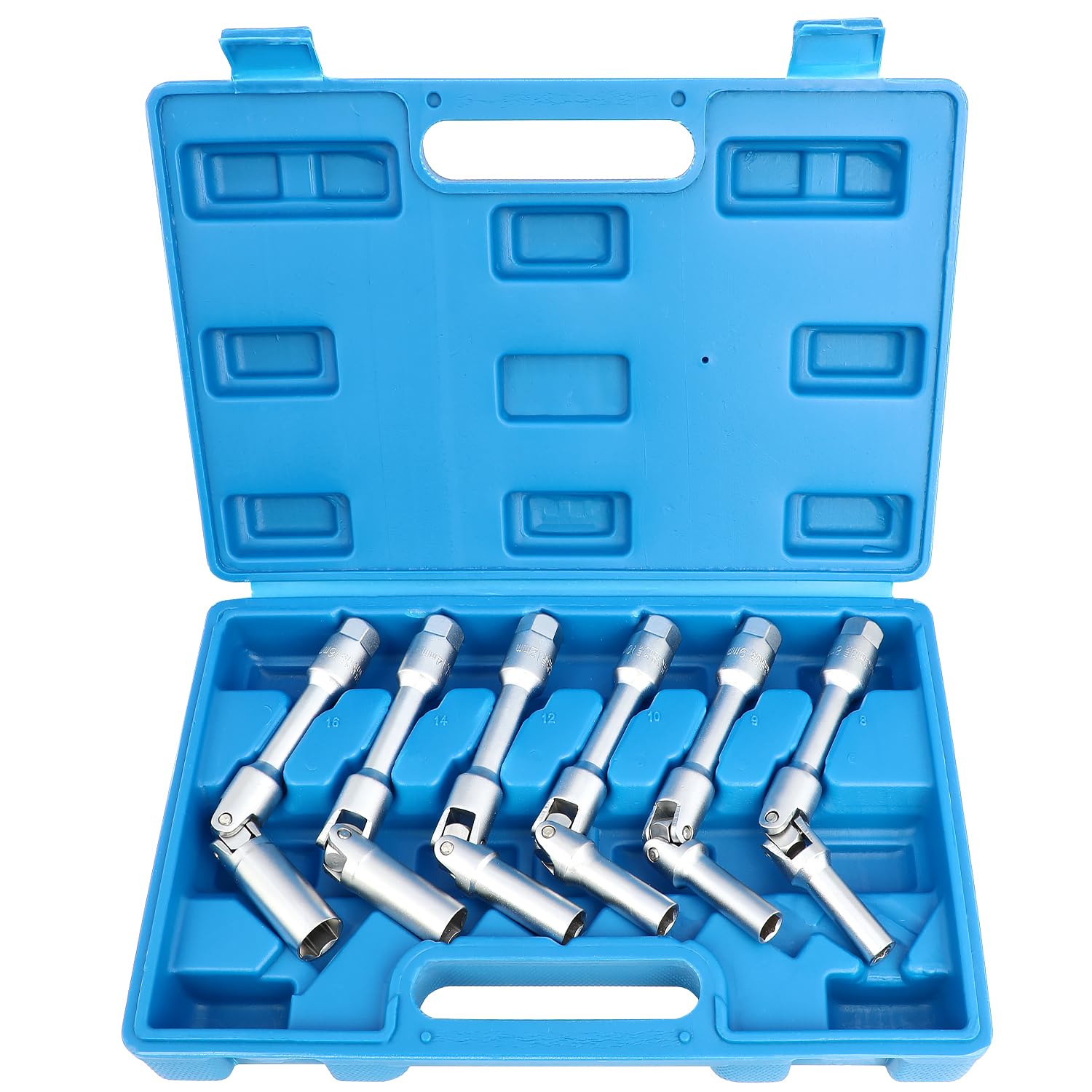 DPTOOL 6pcs 3/8" Drive Extra Long Glow Plug Socket Set, 180 Degree ...