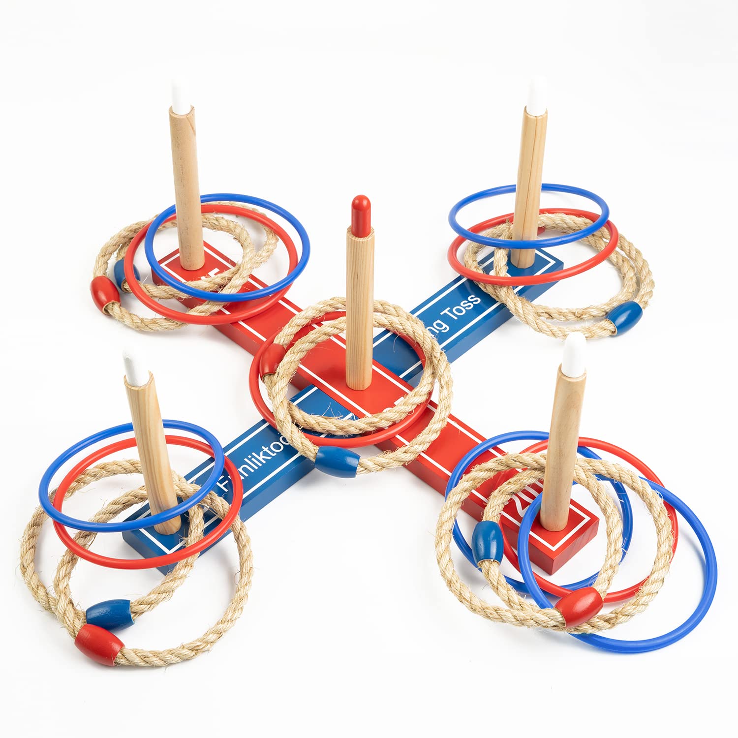 Funliktod Outdoor Ring Toss Game for Kids & Family Indoor Holiday Lawn ...