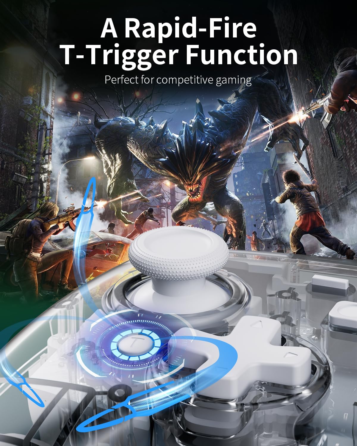 Snapklik.com : Momen RGB Hall Effect Wireless Pro Switch Controller For ...