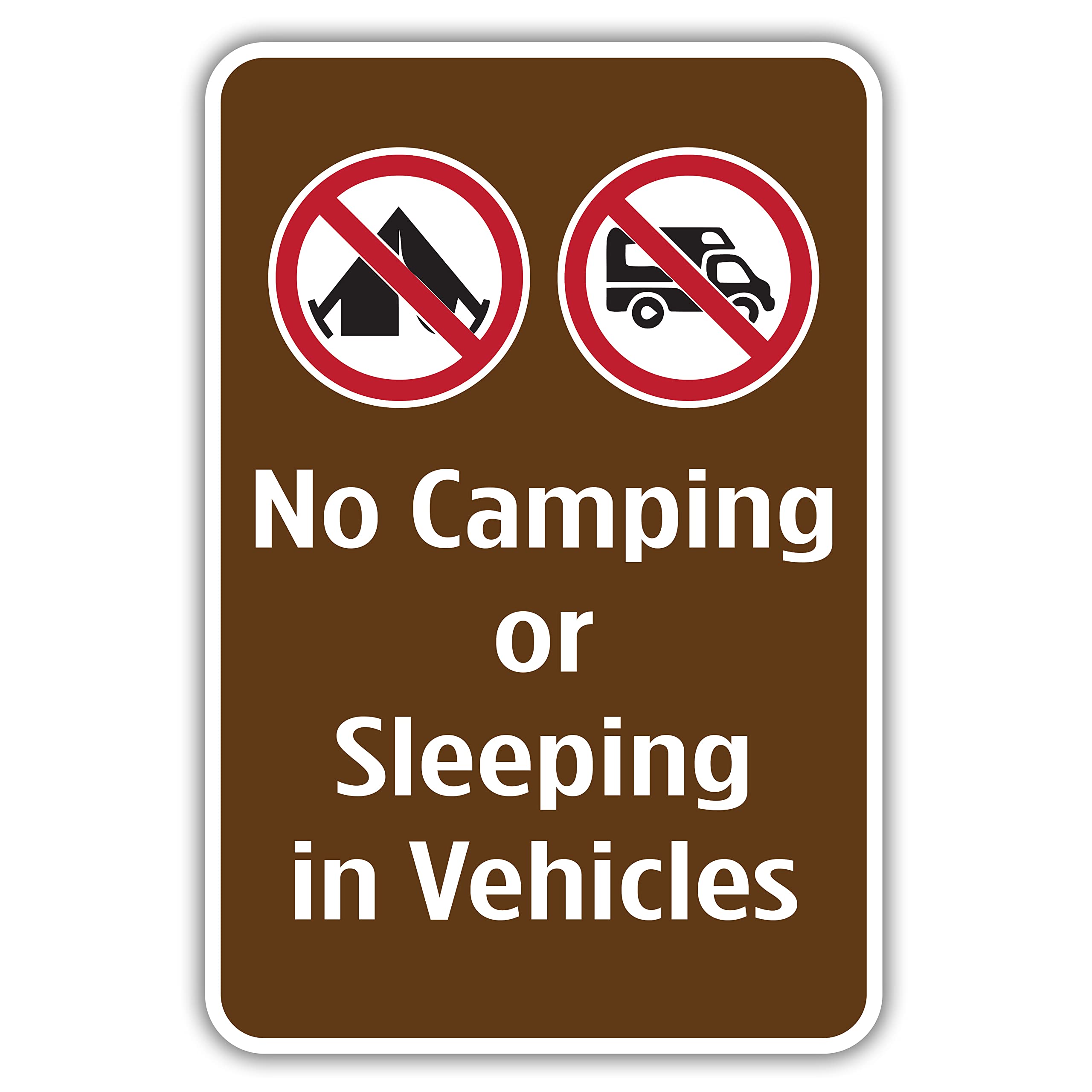 No Sleeping Sign