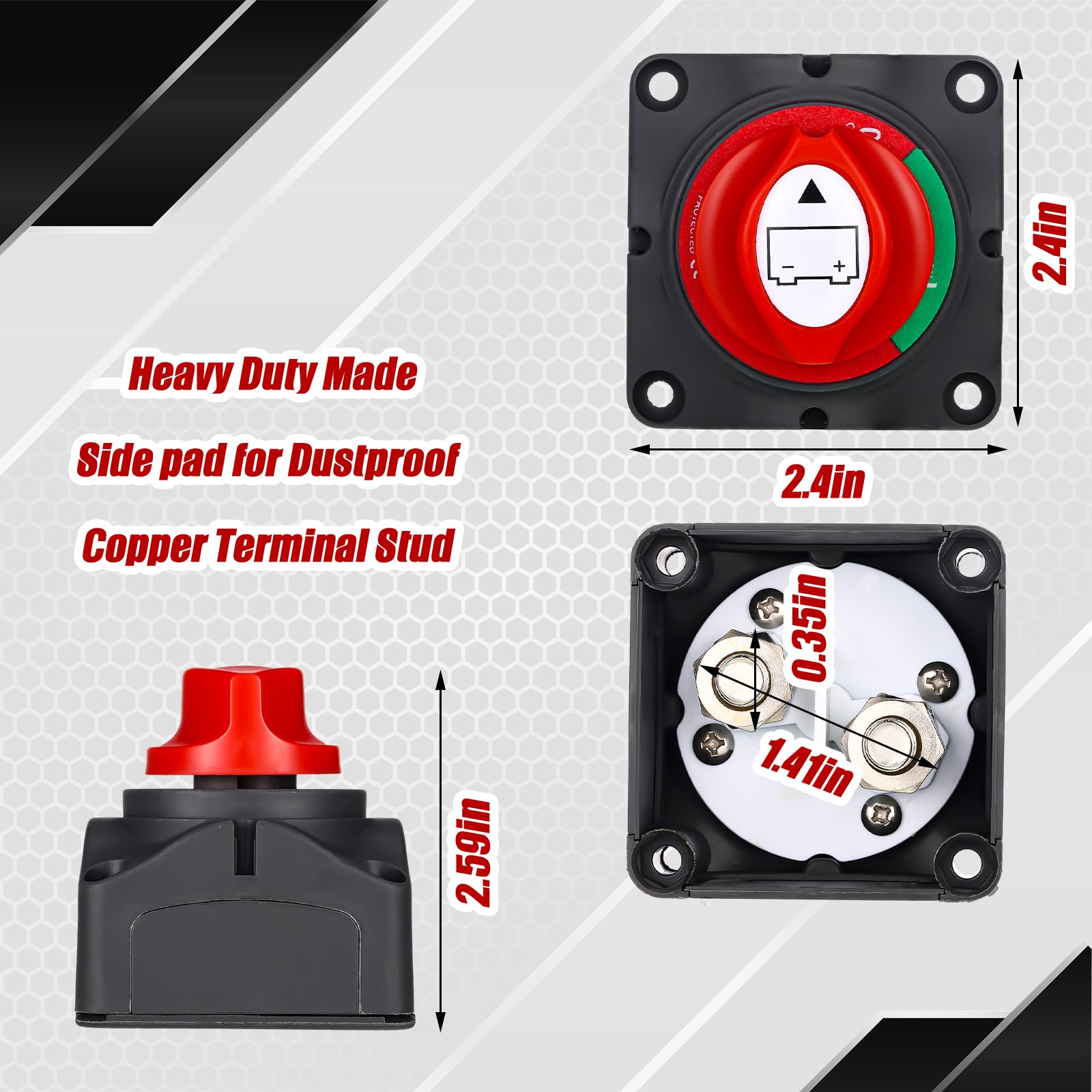 Snapklik.com : Datanly Battery Switch 12v-48v