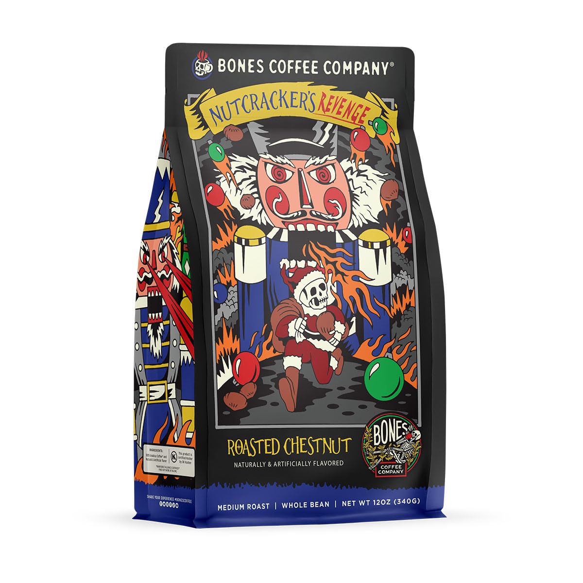 Amazon.com : Bones Coffee Company Nutcracker's Revenge, Roasted ...