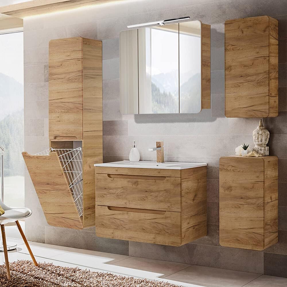 Badmobel Kleines Bad Holz