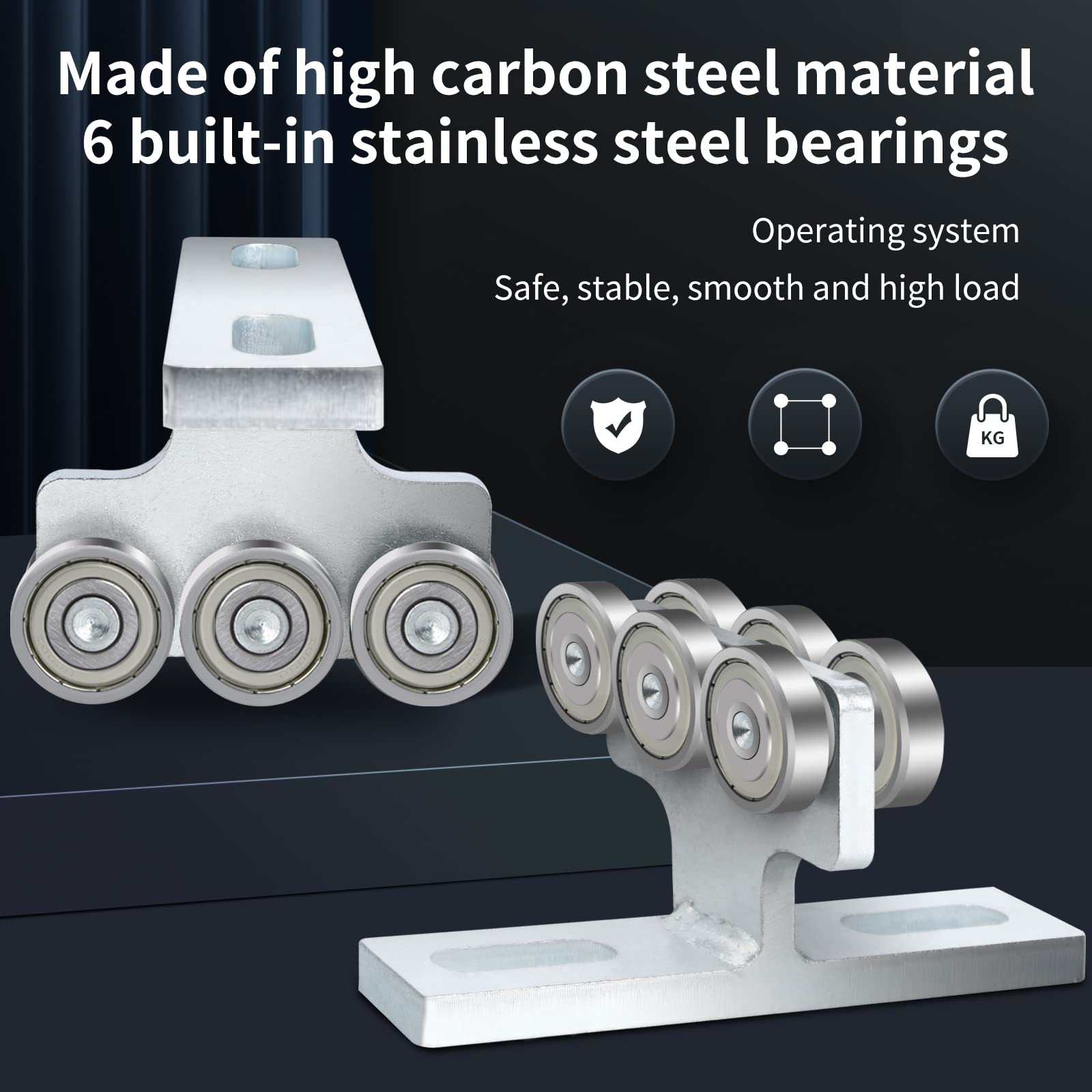Snapklik.com : 6 Wheel Roller Trolley Assembly Electric Hoist, For ...