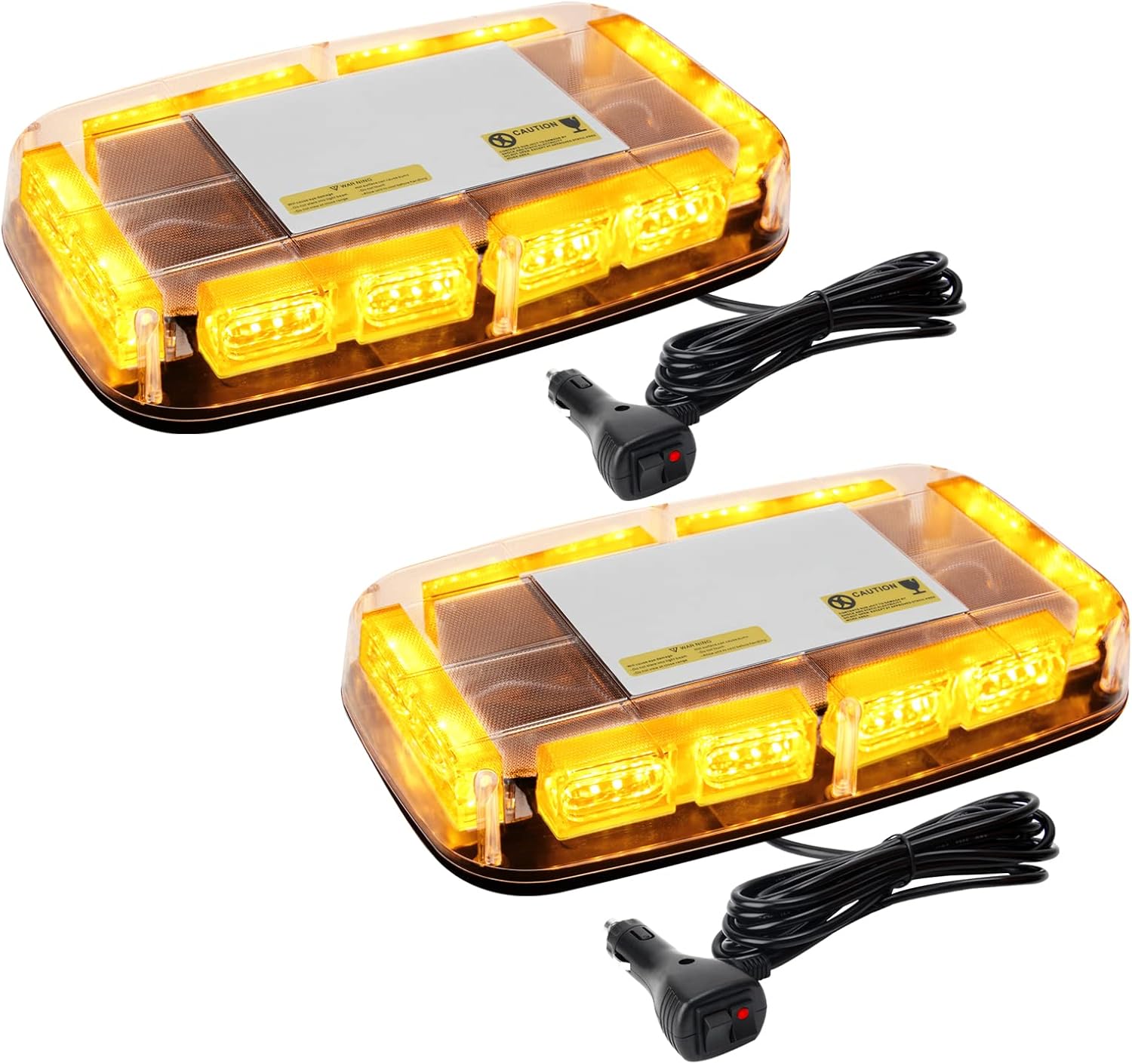 Amazon.com: OPL5 2Pcs Amber Rooftop Mini Strobe Light Bar, LED Rooftop ...