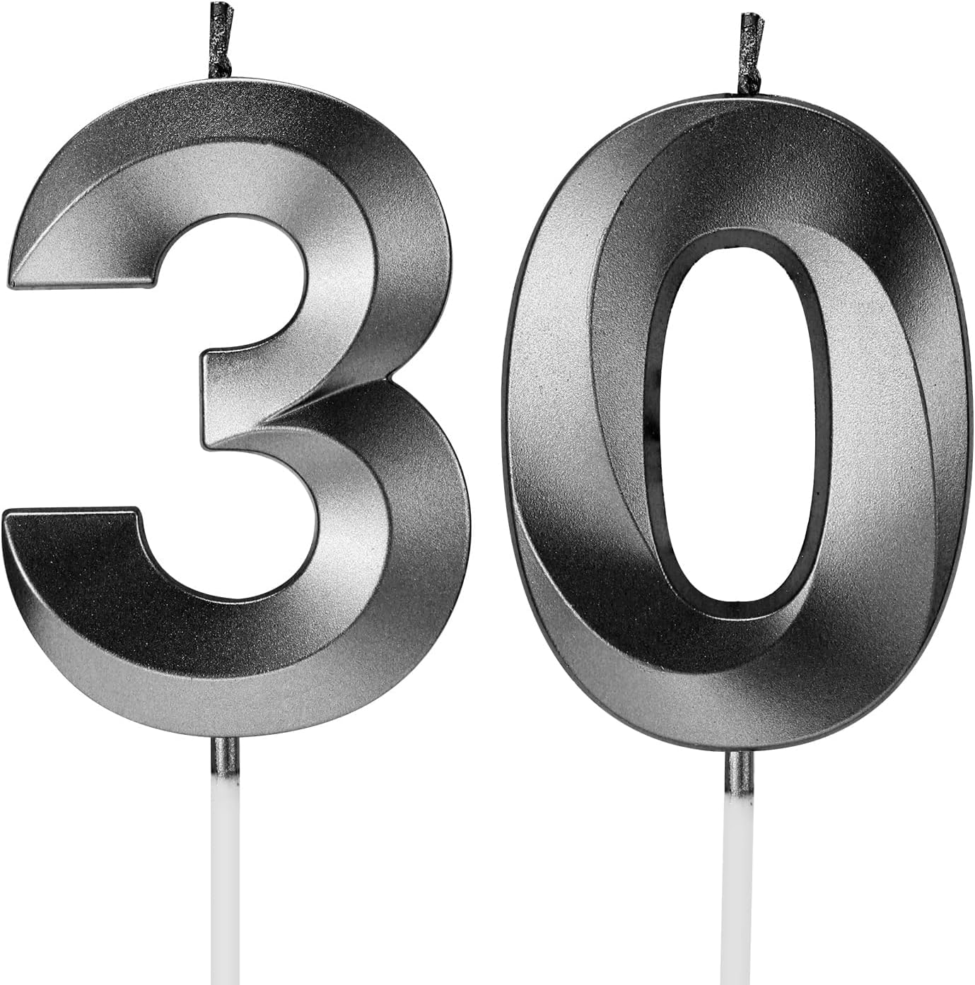 Amazon.com: 30th Birthday Candles Cake Numeral Candles Happy Birthday ...