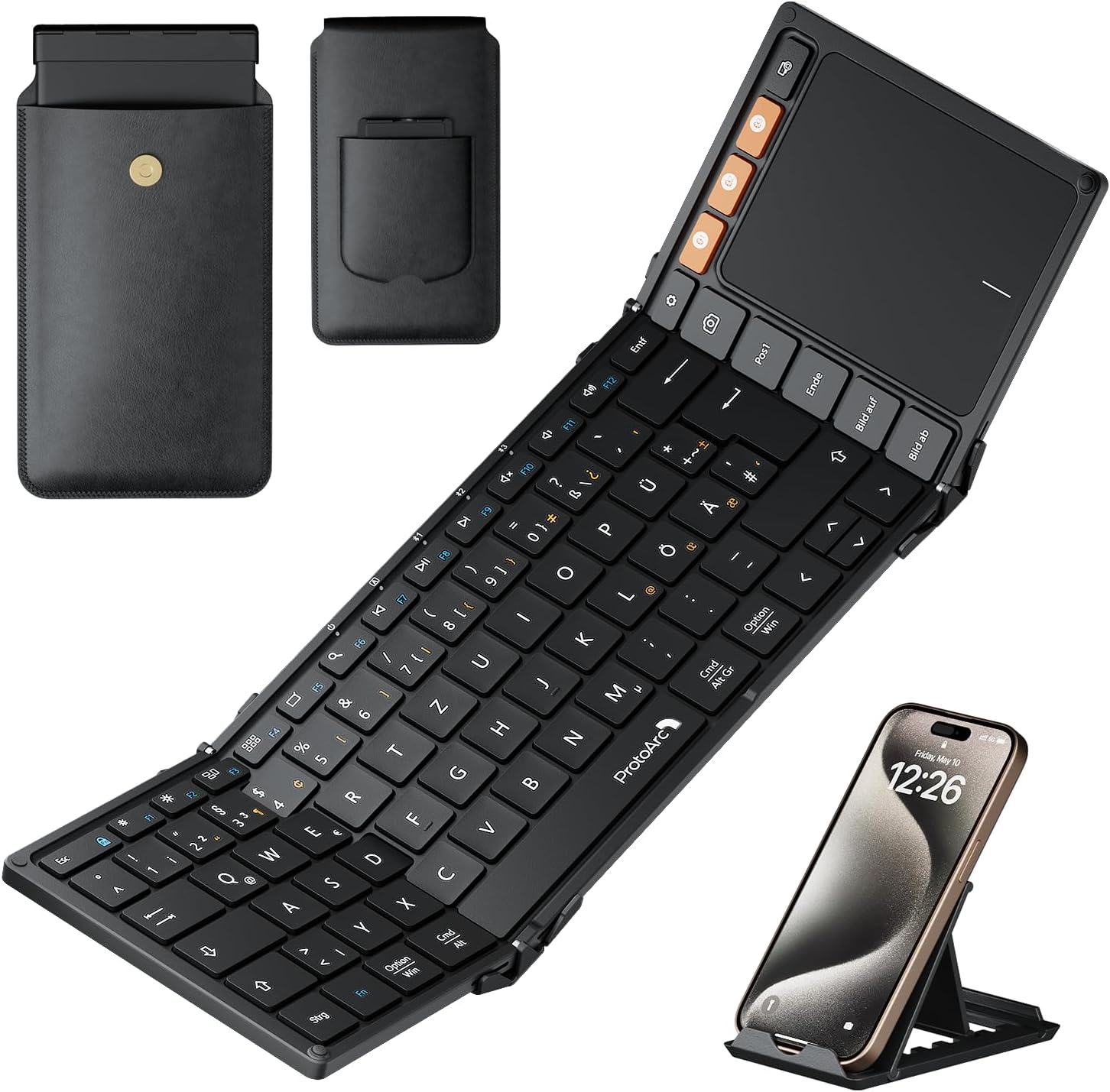 Logitech K400 Plus Kabellose Touch-TV-Tastatur mit integriertem ...