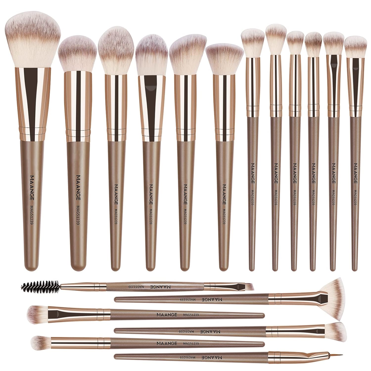 MAANGE Make up Pinsel 18 Stück Professional Make up Pinsel Set Premium ...