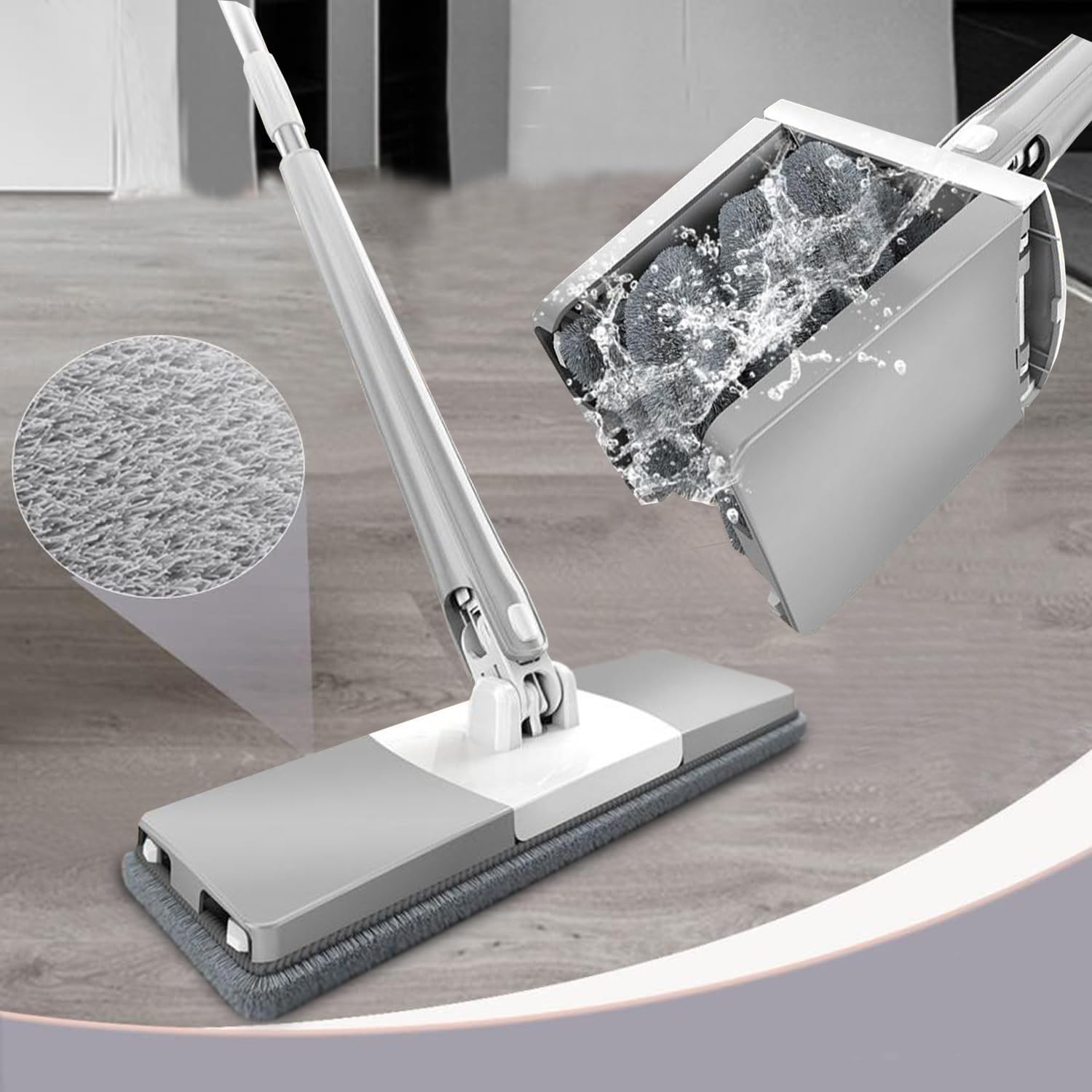 Calyrex PVA Sponge Mop - Stainless Steel Butterfly Mop for Efficient ...