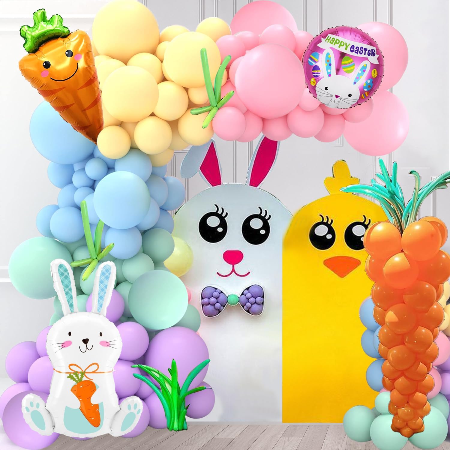 Amazon.com: Easter Balloon Arch Garland kit with 165 Pcs Easter ...