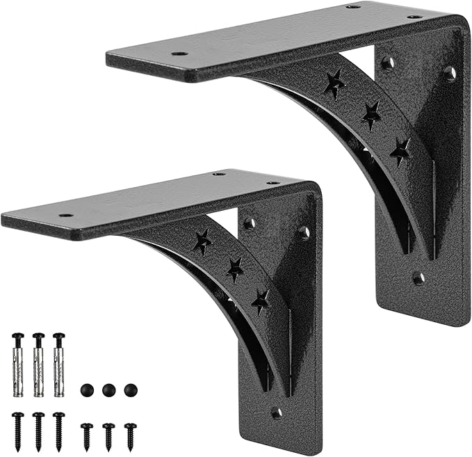 PICESA Heavy Duty Shelf Brackets，max Load 900 LBS,Premium Alloy Metal ...