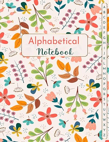 Alphabetical Notebook: A4 Alphabetical A-Z Index Lined Journal with ...