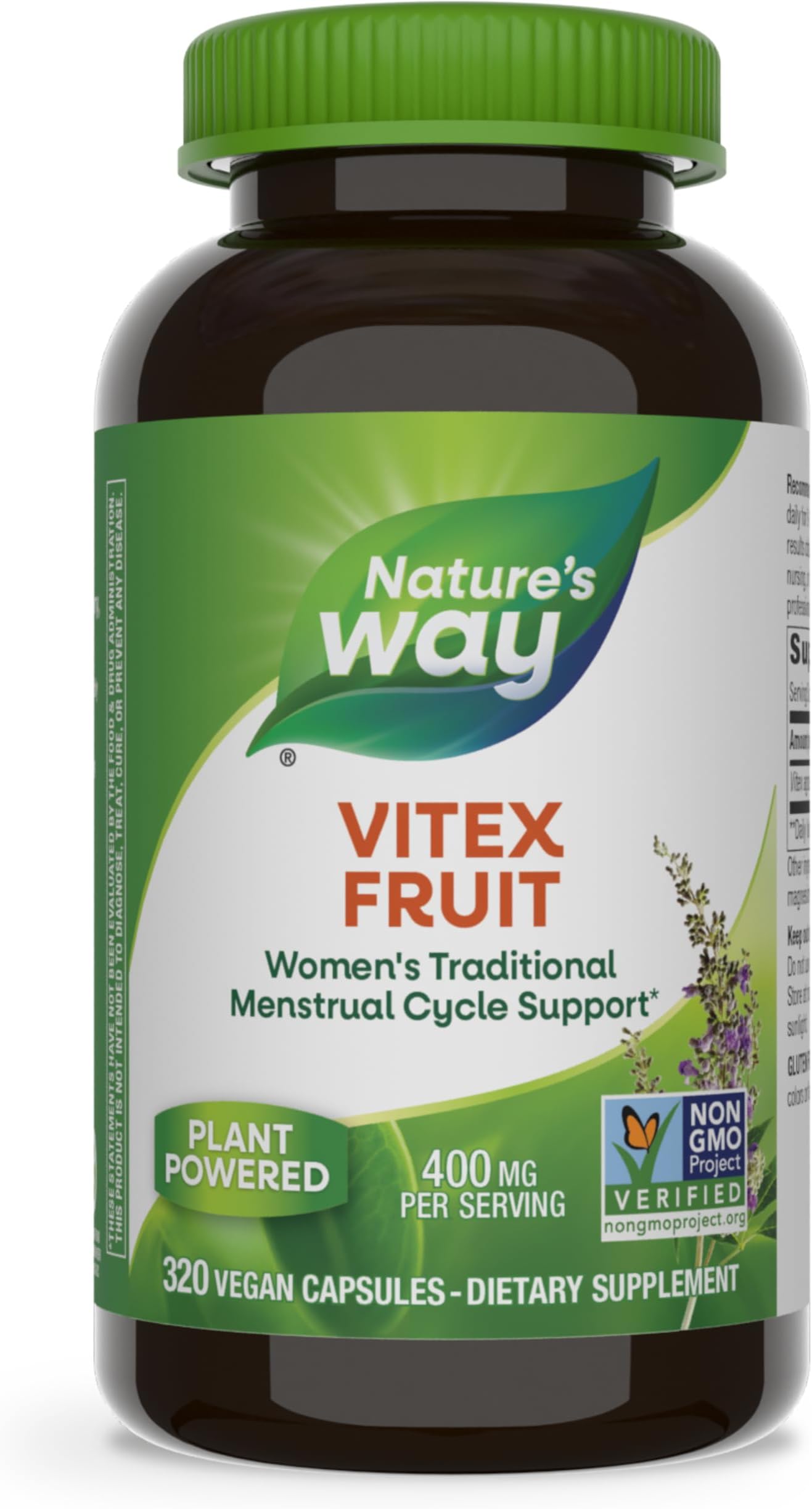 Amazon.com: Nature's Way Vitex Fruit - 400 mg - 100 Capsules : Health ...