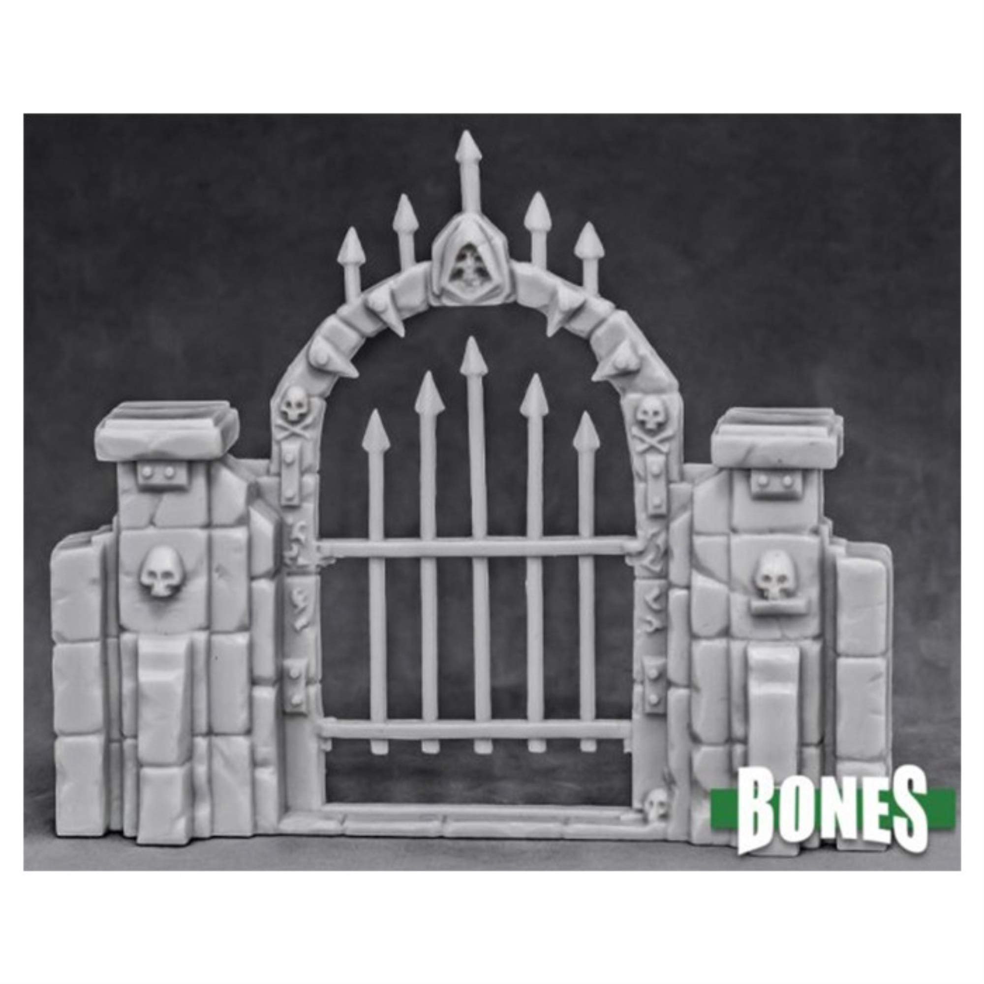 Amazon.com: REAPER Miniatures Graveyard Fence Gate #77527 Bones ...