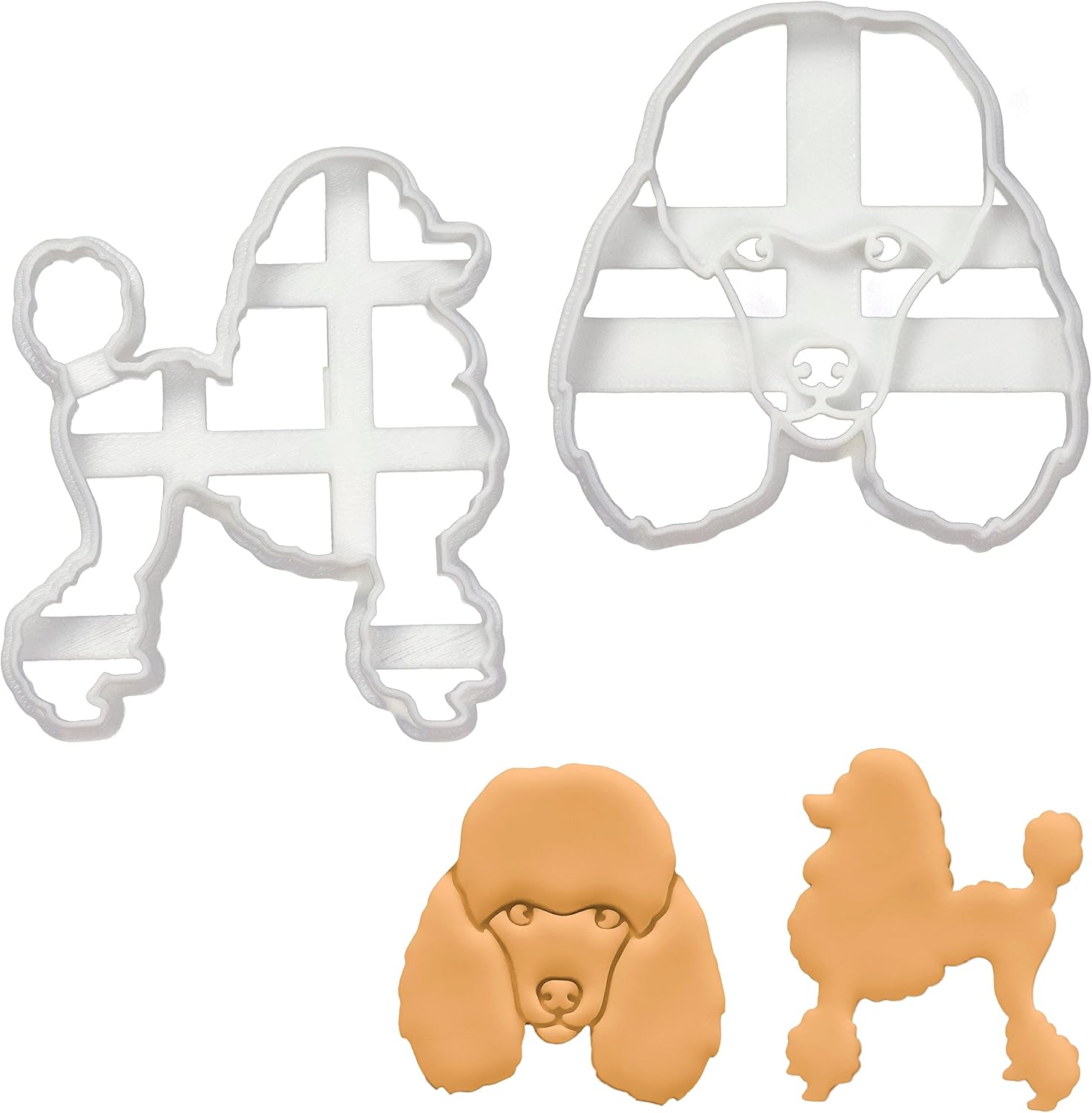 Amazon.com: Bakerlogy Poodle Cookie Cutter Set: 2 Pcs - Silhouette ...