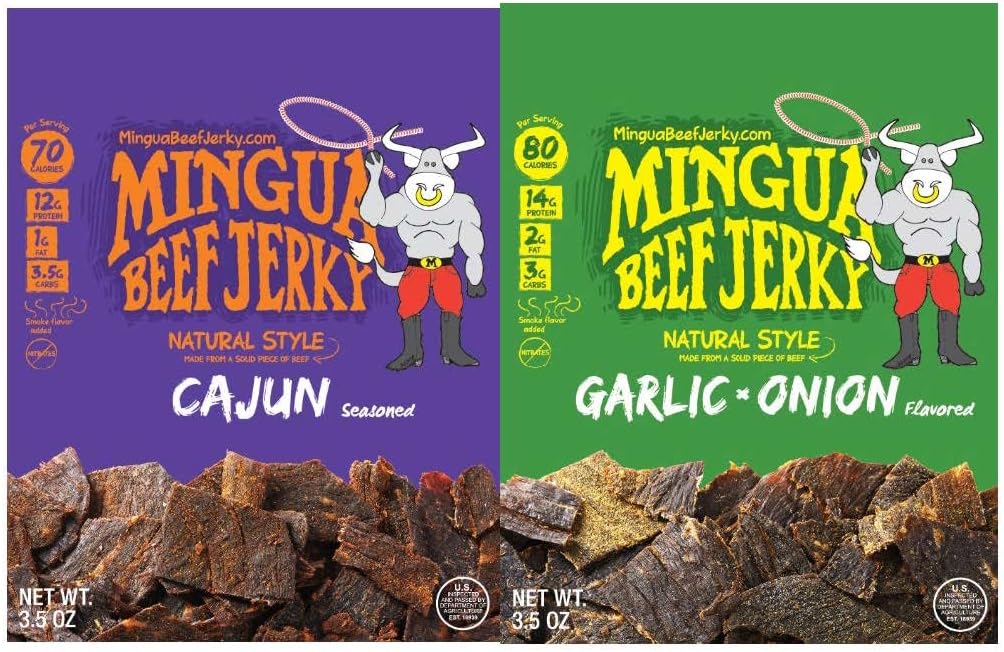 Amazon.com: Mingua Mild Beef Jerky - Three 7oz Bags : Grocery & Gourmet ...