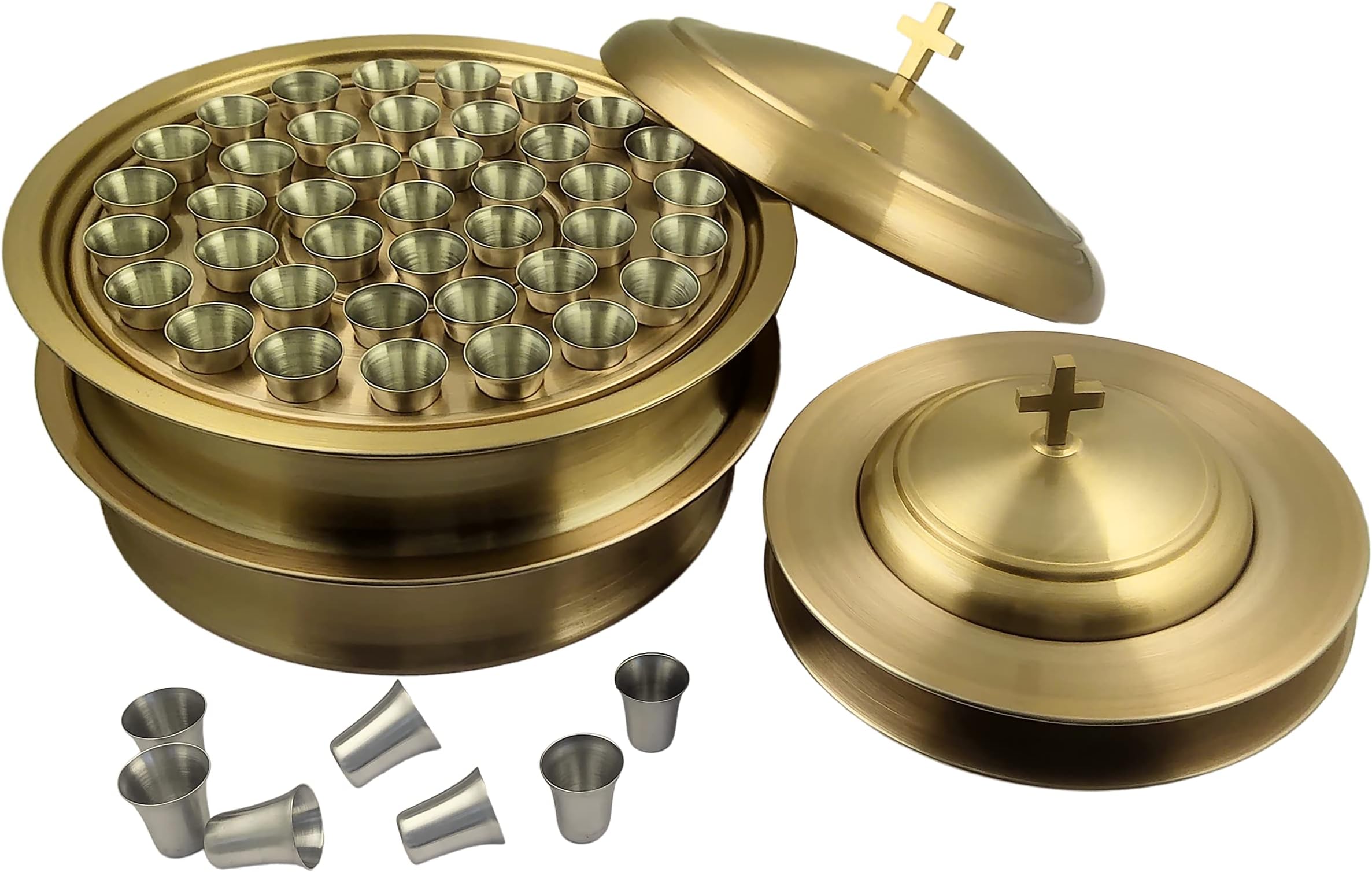 Amazon.com: Communion Ware Holy Wine Serving Tray with A Lid & A ...