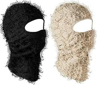 Amazon.com: Lifeaider 2 Pack Distressed Balaclava Ski Mask, Full Face ...